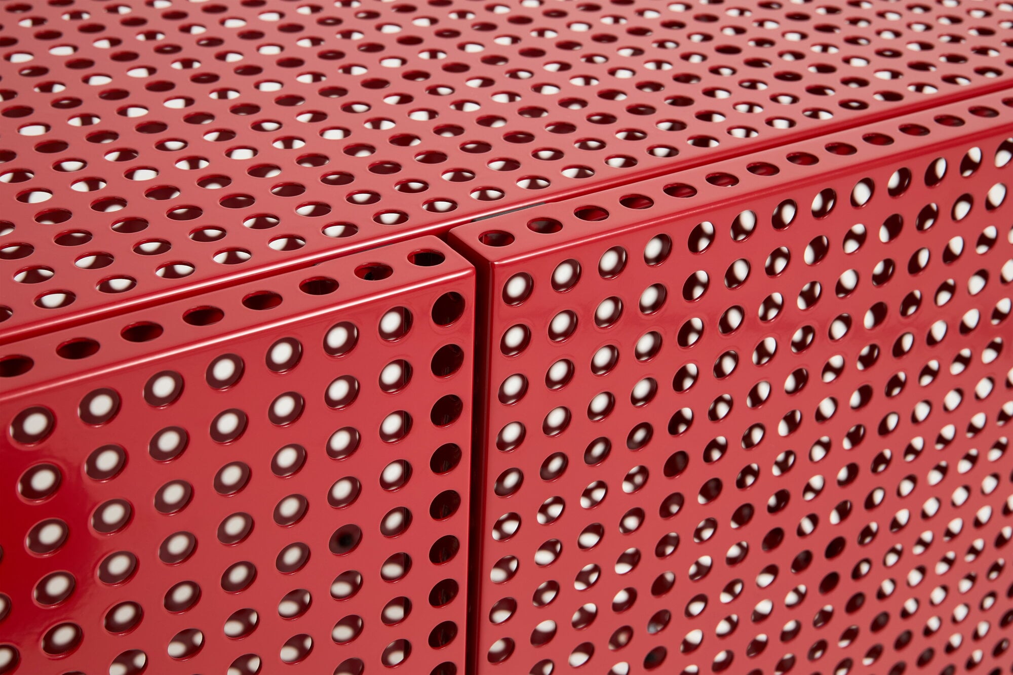 HAY Perforated floor cabinet, small, wine red | Finnish Design Shop