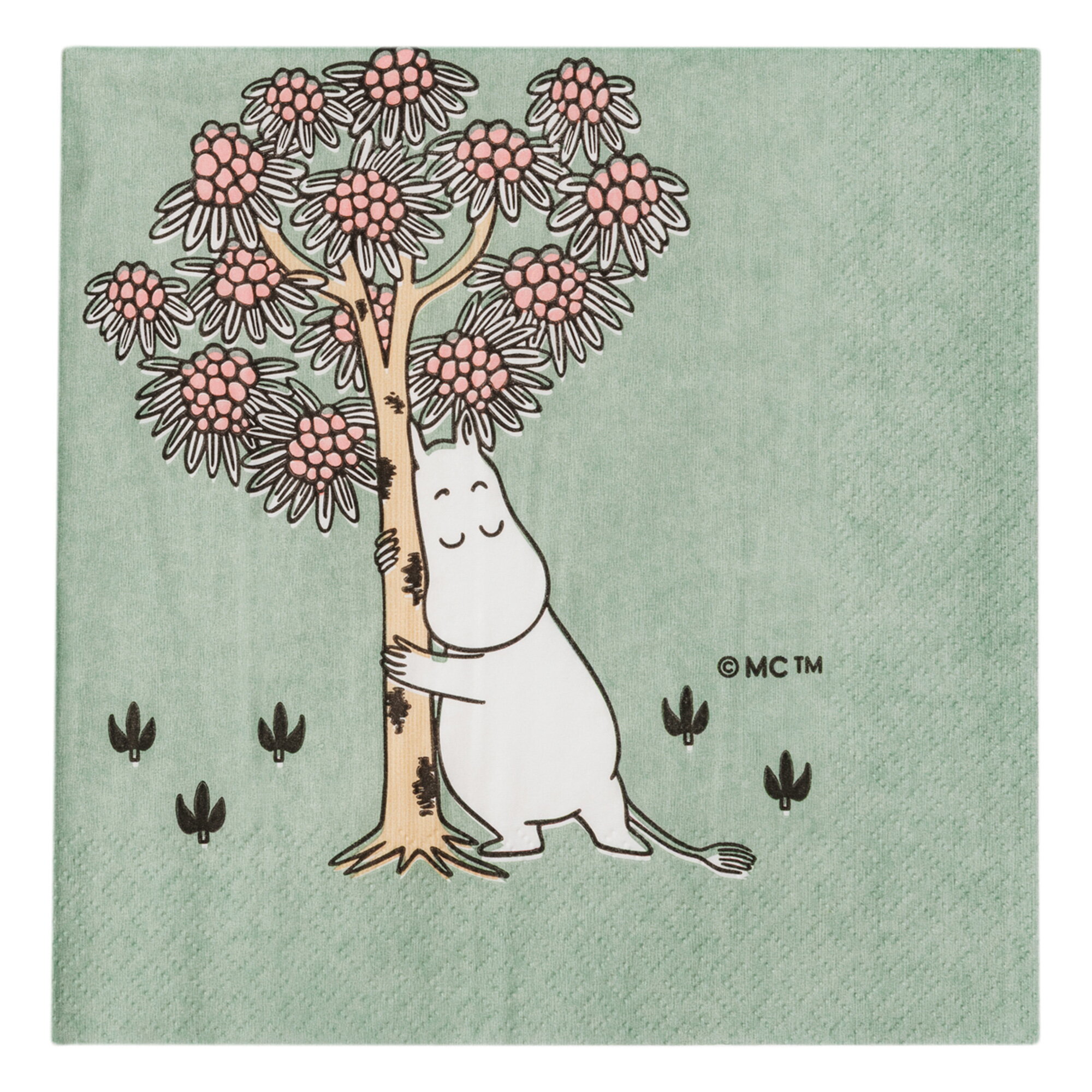 Moomin Arabia Moomin paper napkin, 33 cm, 20 pcs, Loving Care | Finnish ...