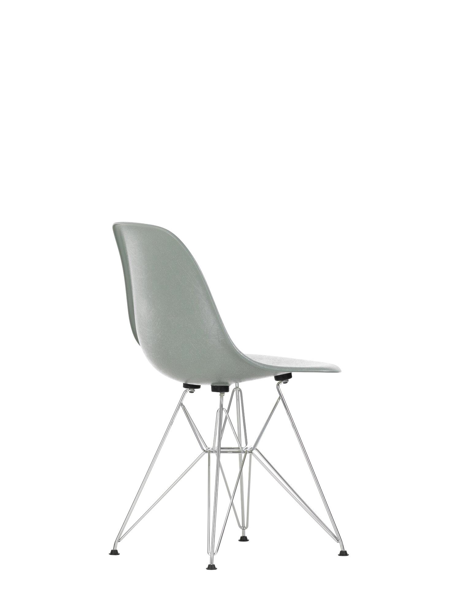 Vitra Eames DSR Fiberglass Chair, sea foam green - chrome | Finnish ...