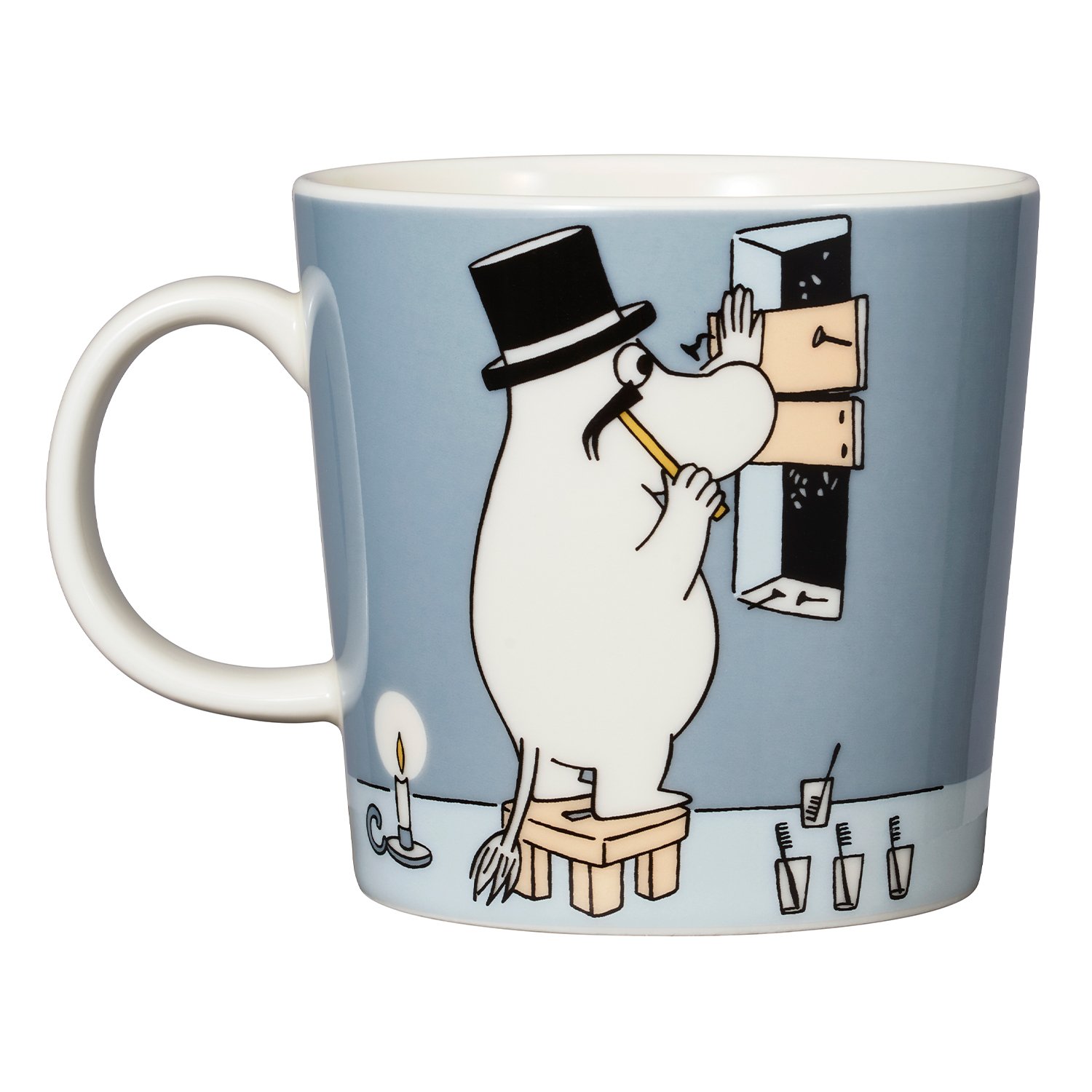 Moomin Arabia Moomin mug, Moominpappa, grey | Finnish Design Shop