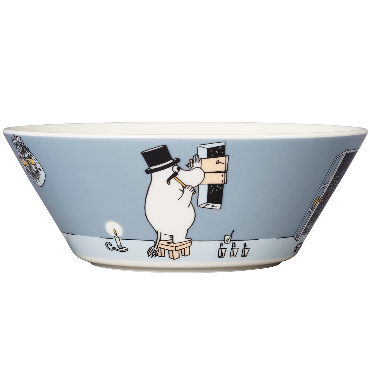 Moomin Arabia Muumi kulho, Muumipappa, harmaa | Finnish Design Shop