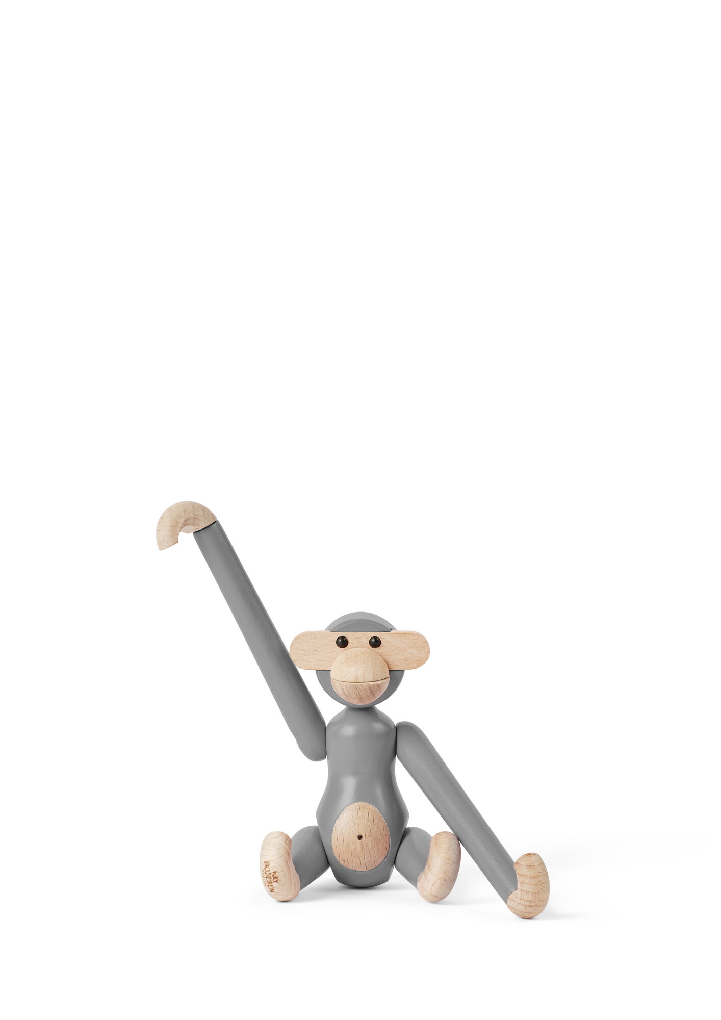Kay Bojesen Denmark Wooden monkey, mini, grey | Finnish Design Shop
