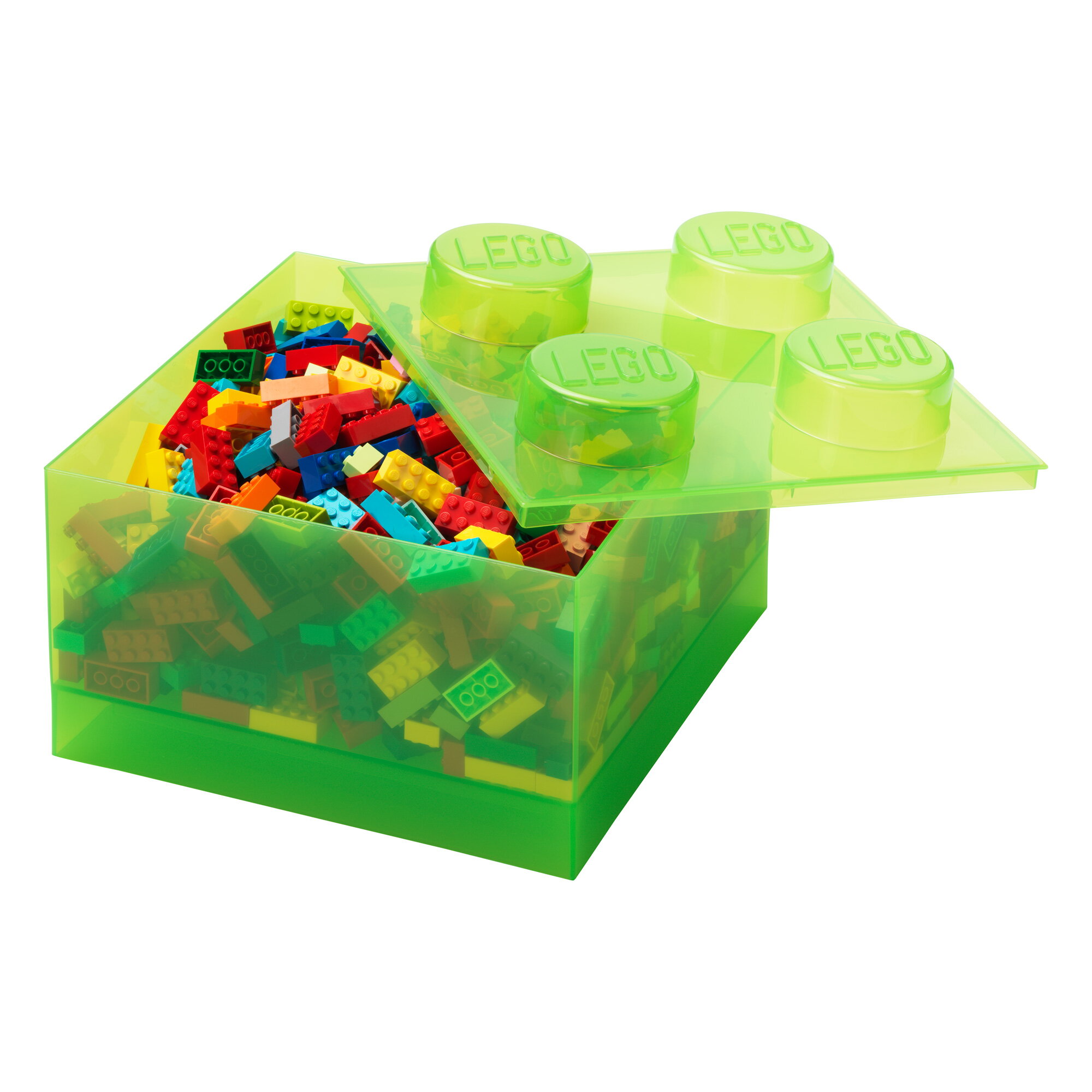 Room Copenhagen Lego Storage Brick 4 Top Lid, translucent light green ...