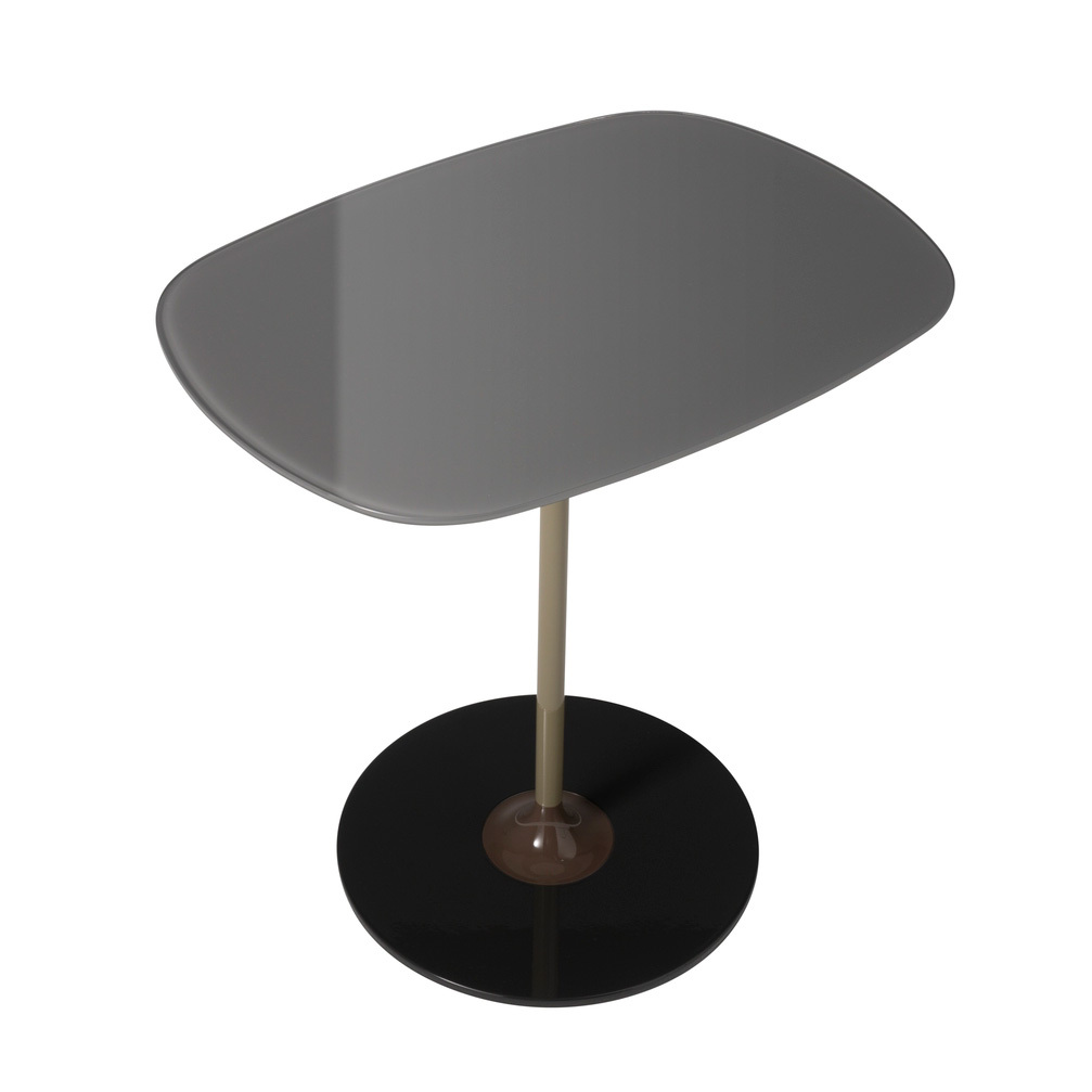 Kartell Thierry side table, 33 x 50 cm, grey | Finnish Design Shop