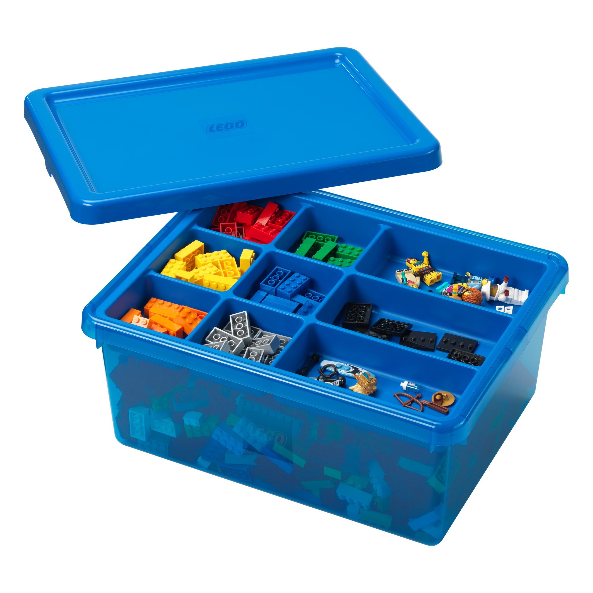 Room Copenhagen Lego Sort & Store box, medium, sininen | Finnish Design ...
