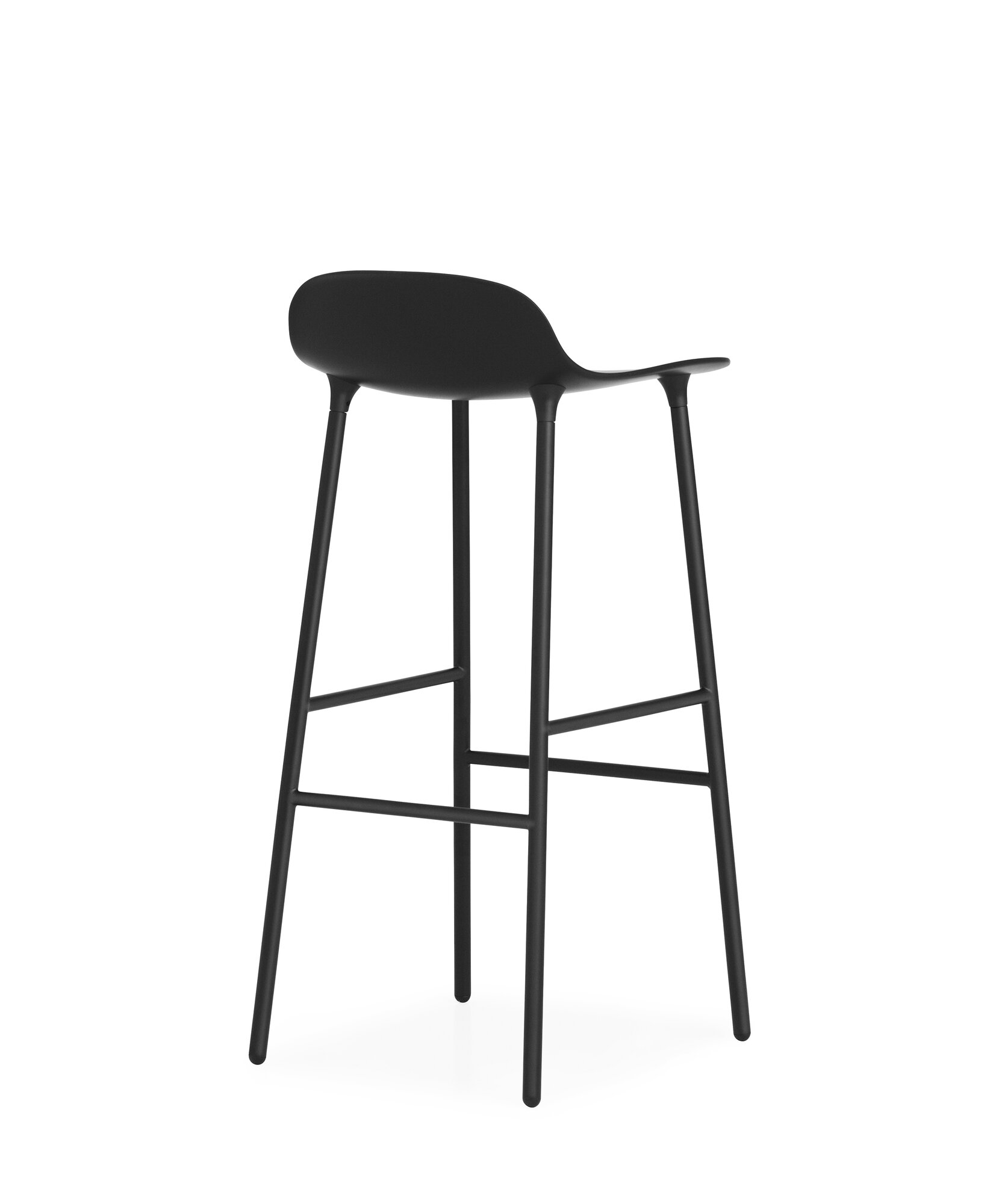 Normann Copenhagen Form bar stool, 75 cm, black steel - black | Finnish Design Shop UK