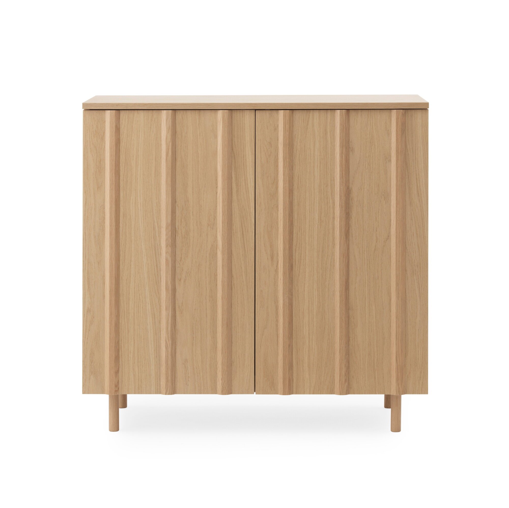 Normann Copenhagen Rib cabinet, 98,5 cm, oak | Finnish Design Shop