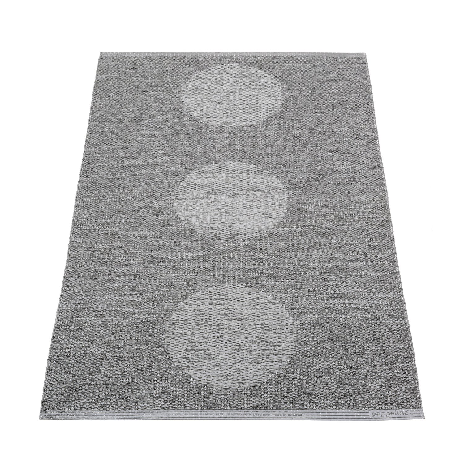 Pappelina Vera 2.0 rug, 70 x 120 cm, grey - granit metallic | Finnish ...