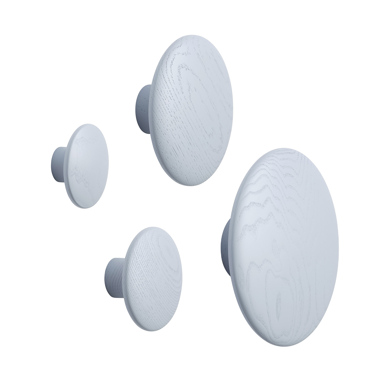 Muuto Dots Wood coat hook, light blue | Finnish Design Shop