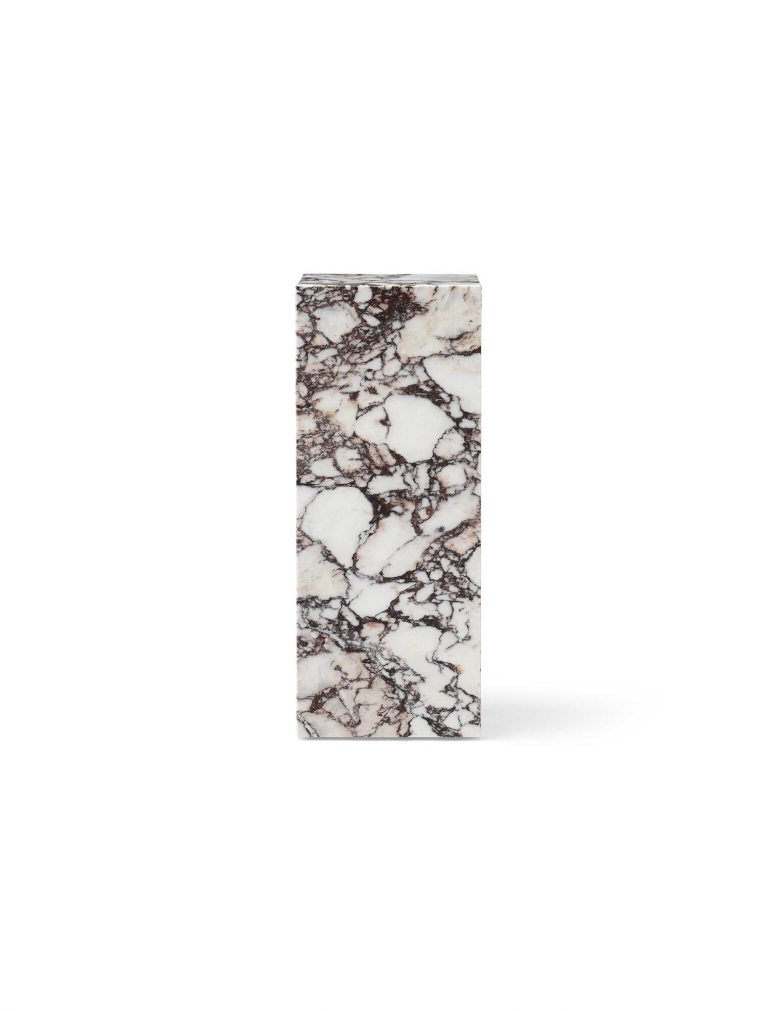 Audo Copenhagen Plinth Pedestal stand, Calacatta Viola marble | Finnish ...