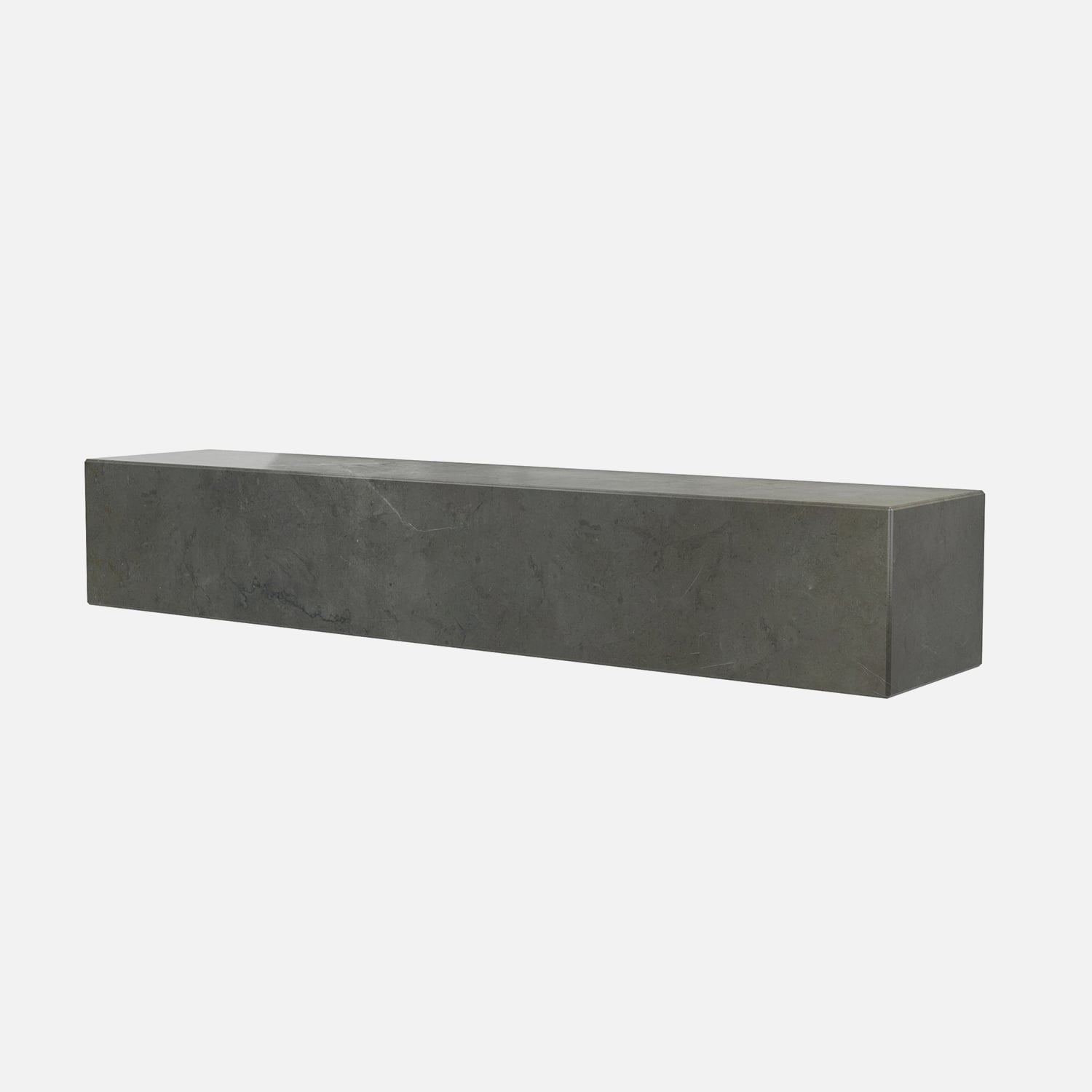Audo Copenhagen Plinth estante, mármol Kendzo gris | Finnish Design Shop
