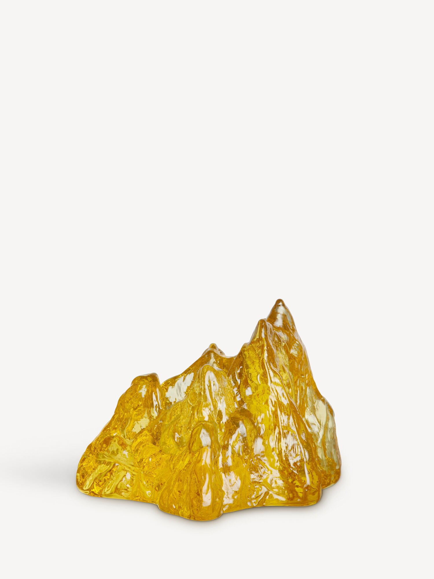 Kosta Boda The Rock votive, 91 mm, yellow | Finnish Design Shop