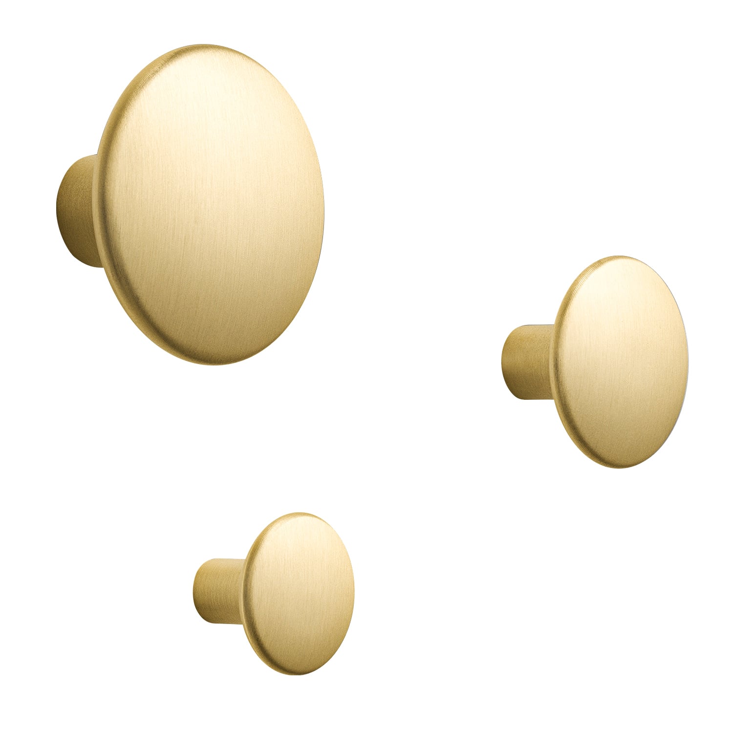 Muuto Dots Metal coat hook, brass | Finnish Design Shop