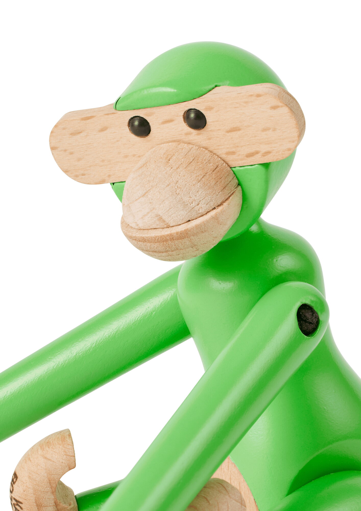 Kay Bojesen Denmark Wooden monkey, mini, light green | Finnish Design Shop