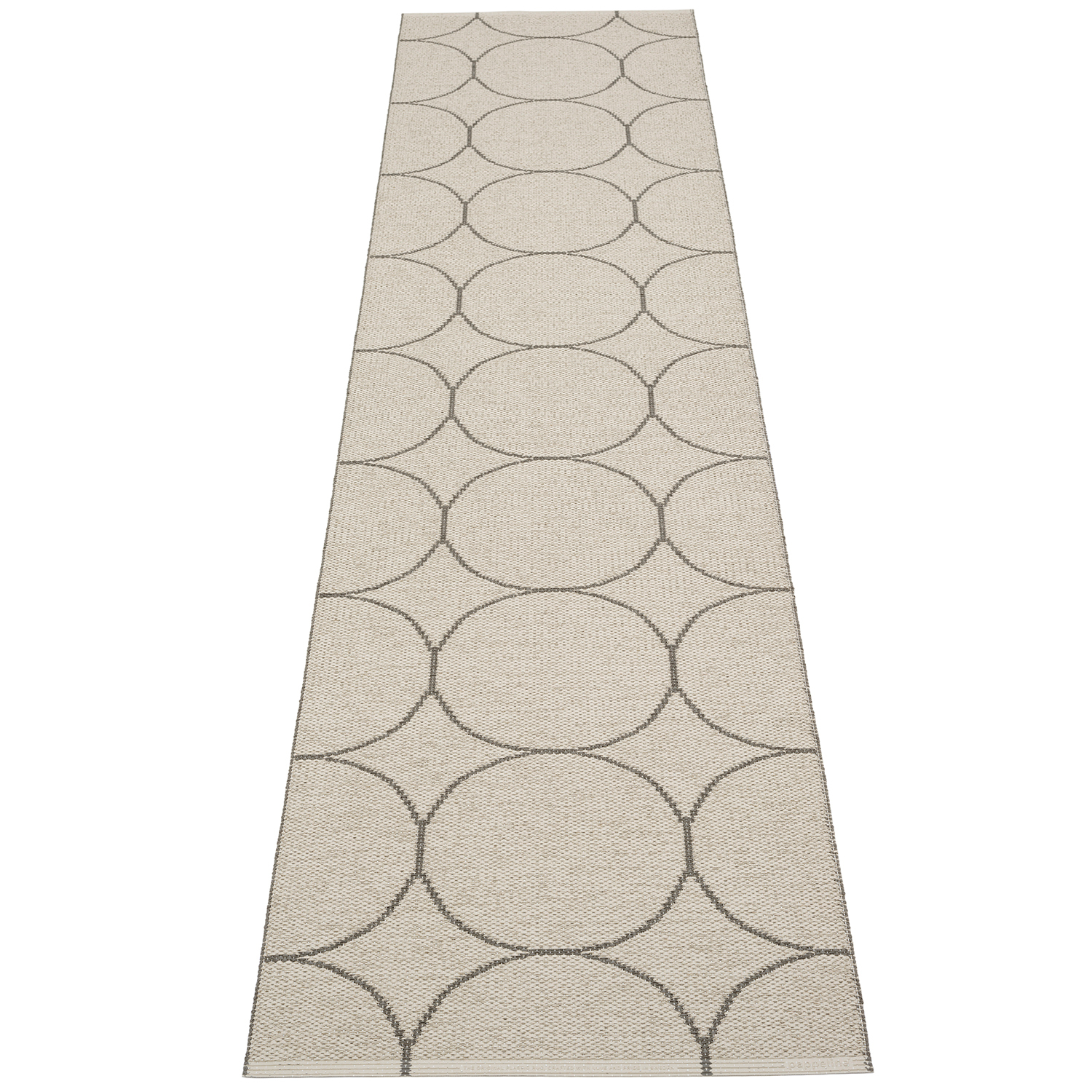 Pappelina Boo rug 70 x 300 cm, charcoal - linen | Finnish Design Shop