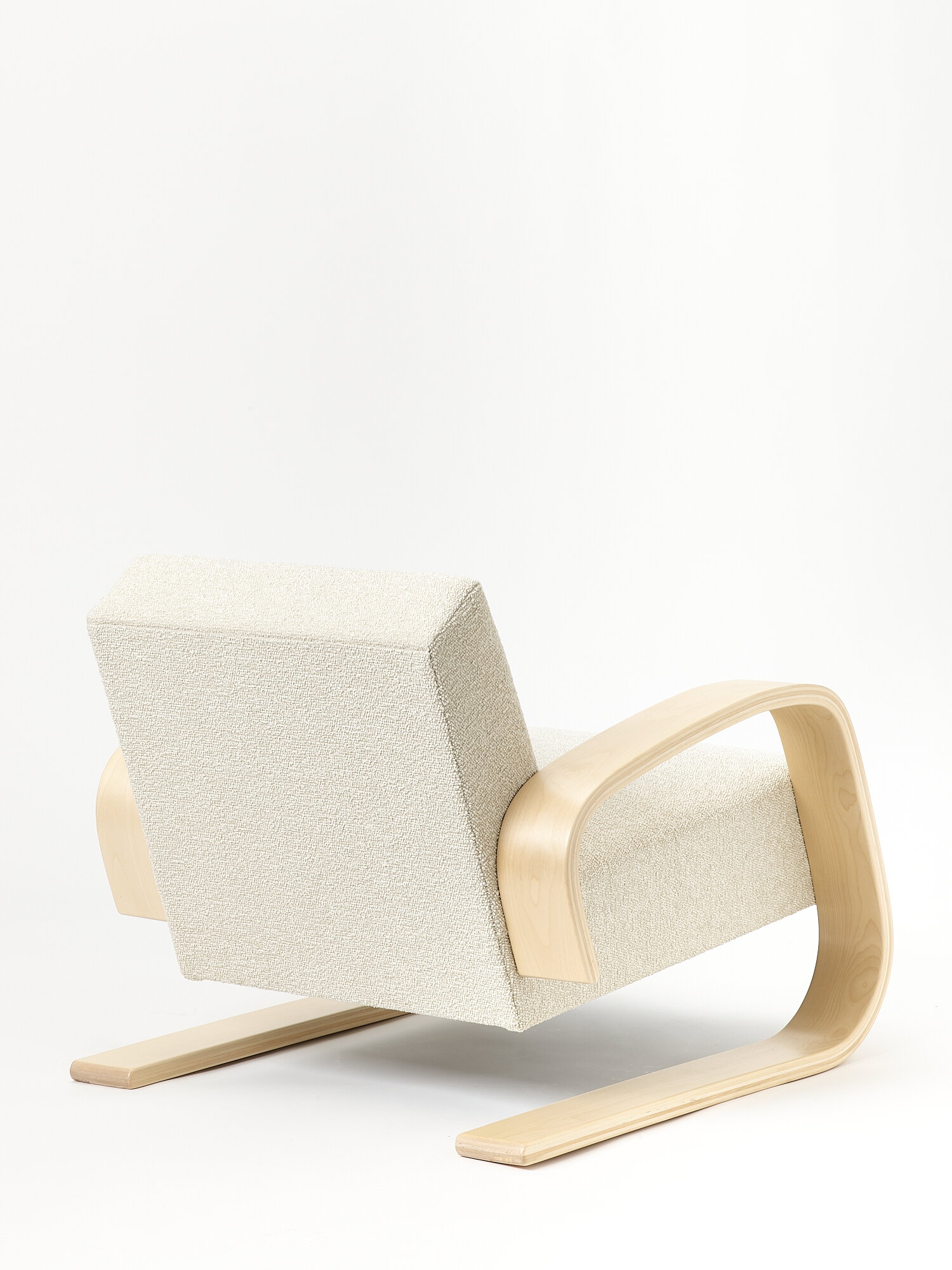 Artek Poltrona Aalto 400 Tank, betulla - Nubia 02 crema/perla | Finnish Design Shop