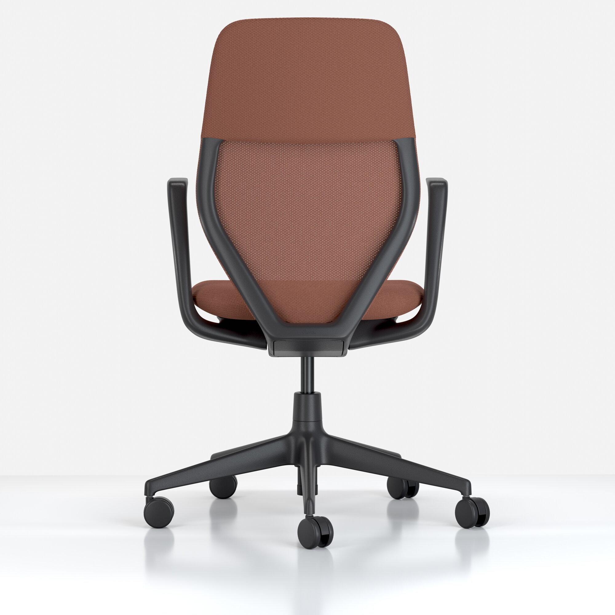 Vitra ACX Mesh task chair, deep black - terracotta | Finnish Design Shop