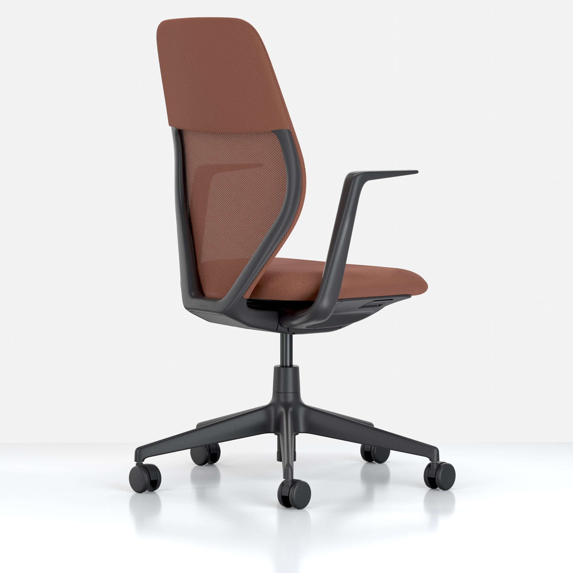 Vitra ACX Mesh task chair, deep black - terracotta | Finnish Design Shop