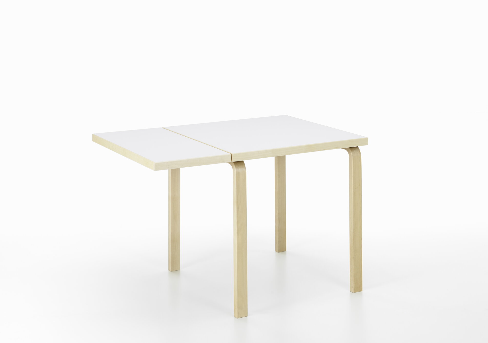 Artek Aalto foldable table DL81C, birch - white laminate | Finnish ...