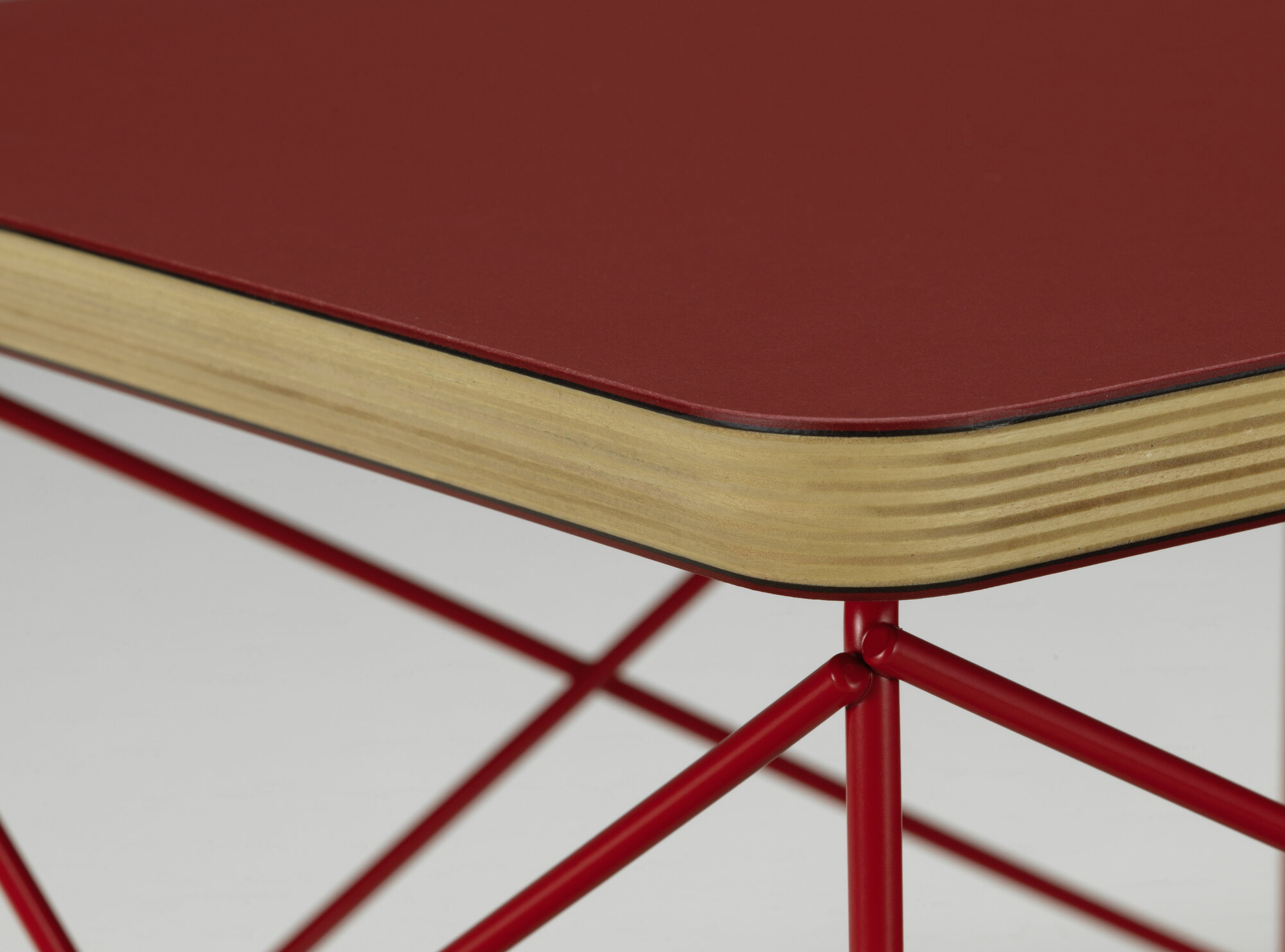 Vitra Eames LTR Occasional table, dark brick linoleum - Eames classic ...