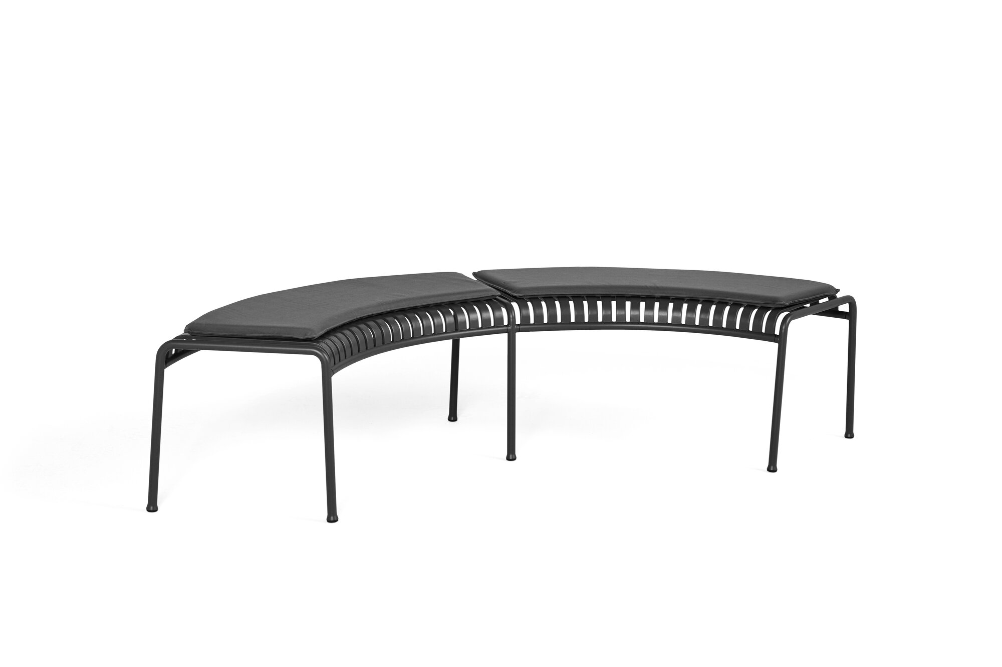 HAY Palissade Park bench, anthracite | Finnish Design Shop