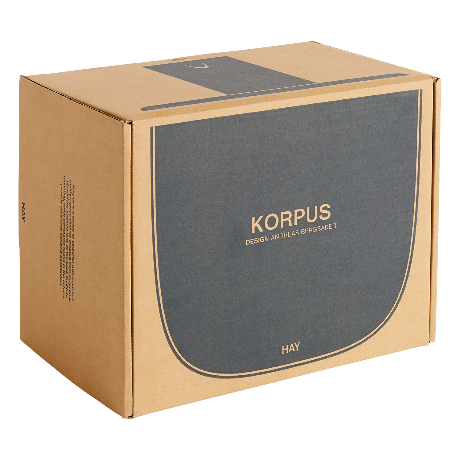 HAY Korpus shelf S, 1 hook, midnight blue | Finnish Design Shop