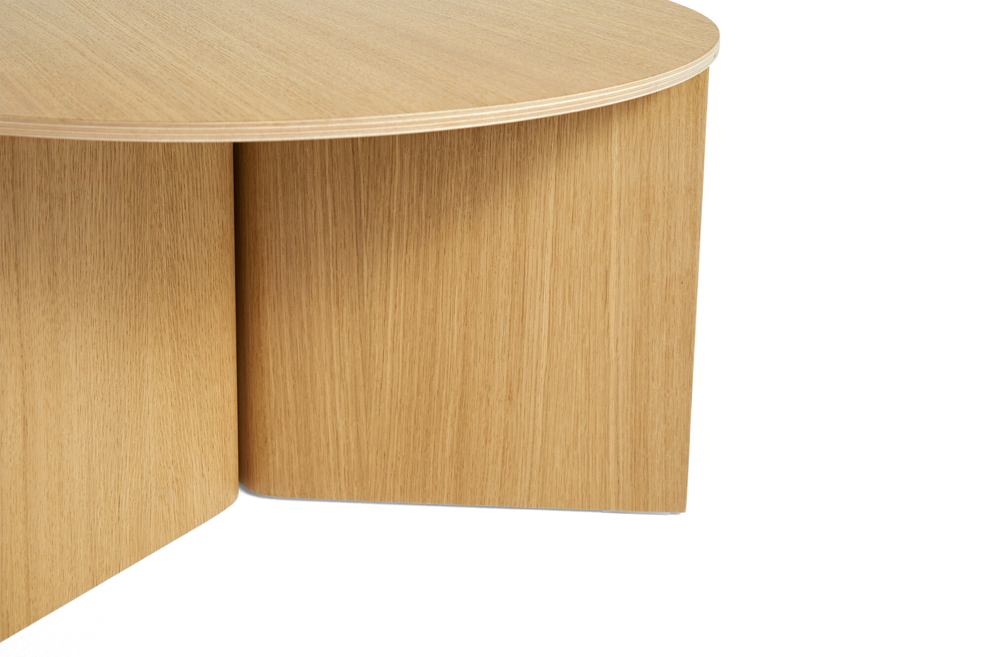 HAY Slit Wood table, 65 cm, lacquered oak | Finnish Design Shop