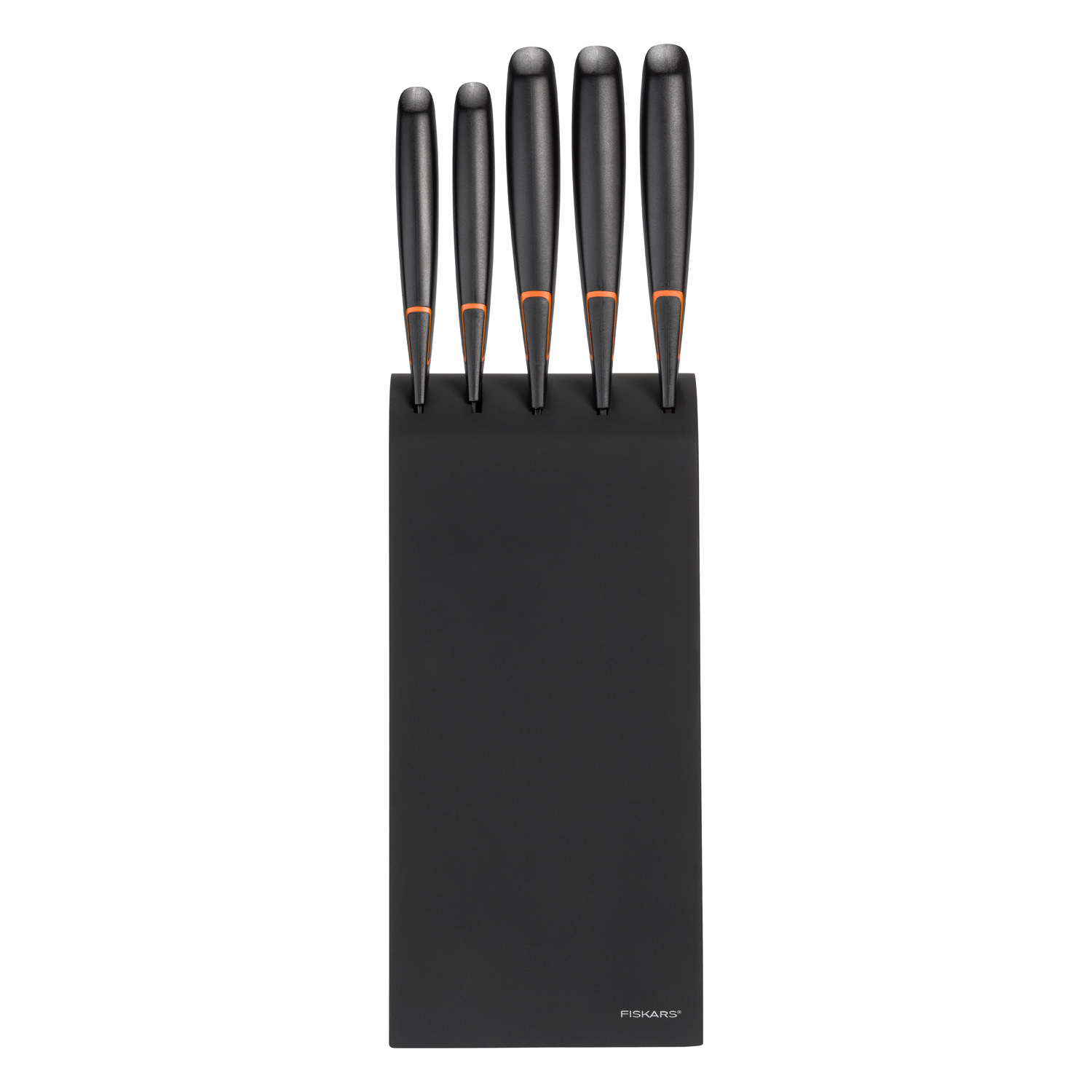 Fiskars Edge knife block with 5 knives | Finnish Design Shop