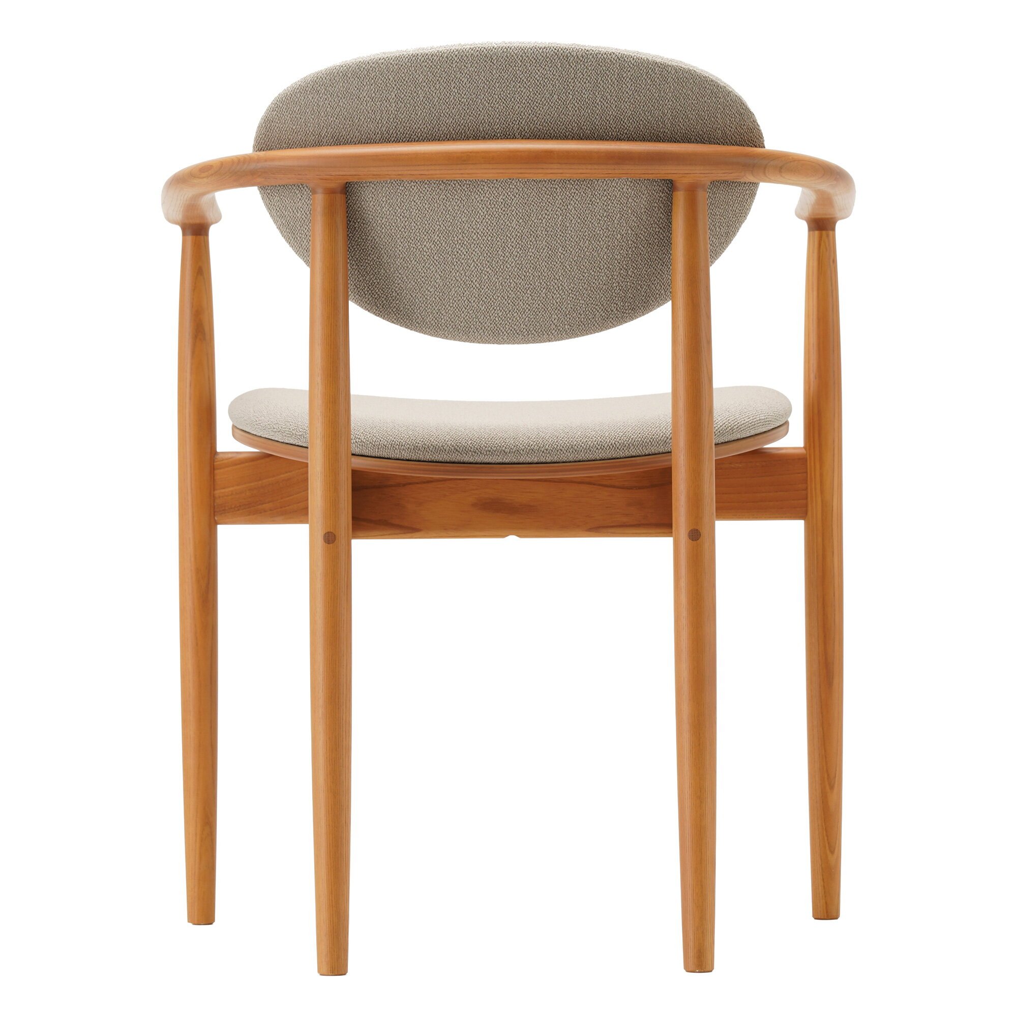 Karimoku Case A-DC04 dining chair, lacquered Keyaki Brown - greige ...