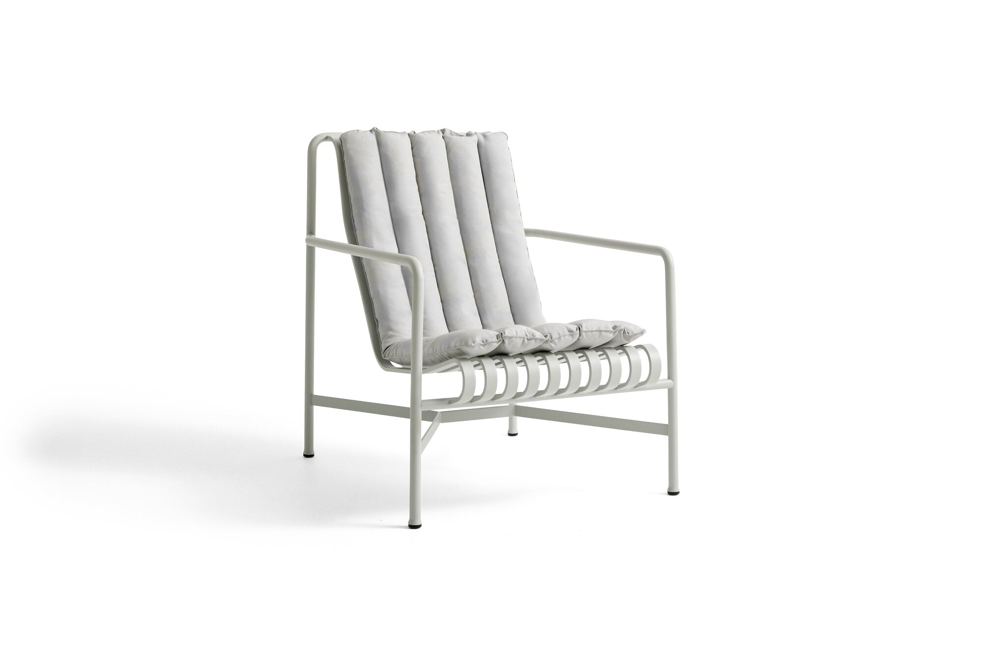 HAY Palissade Soft quilted cushion for high lounge chair, sky grey ...
