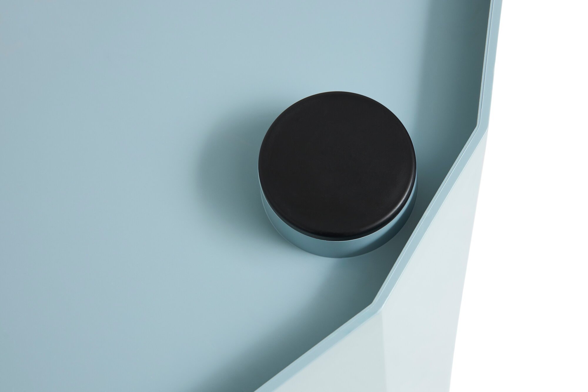 HAY Facet cabinet incl. feet and castors, high, misty blue | Finnish ...