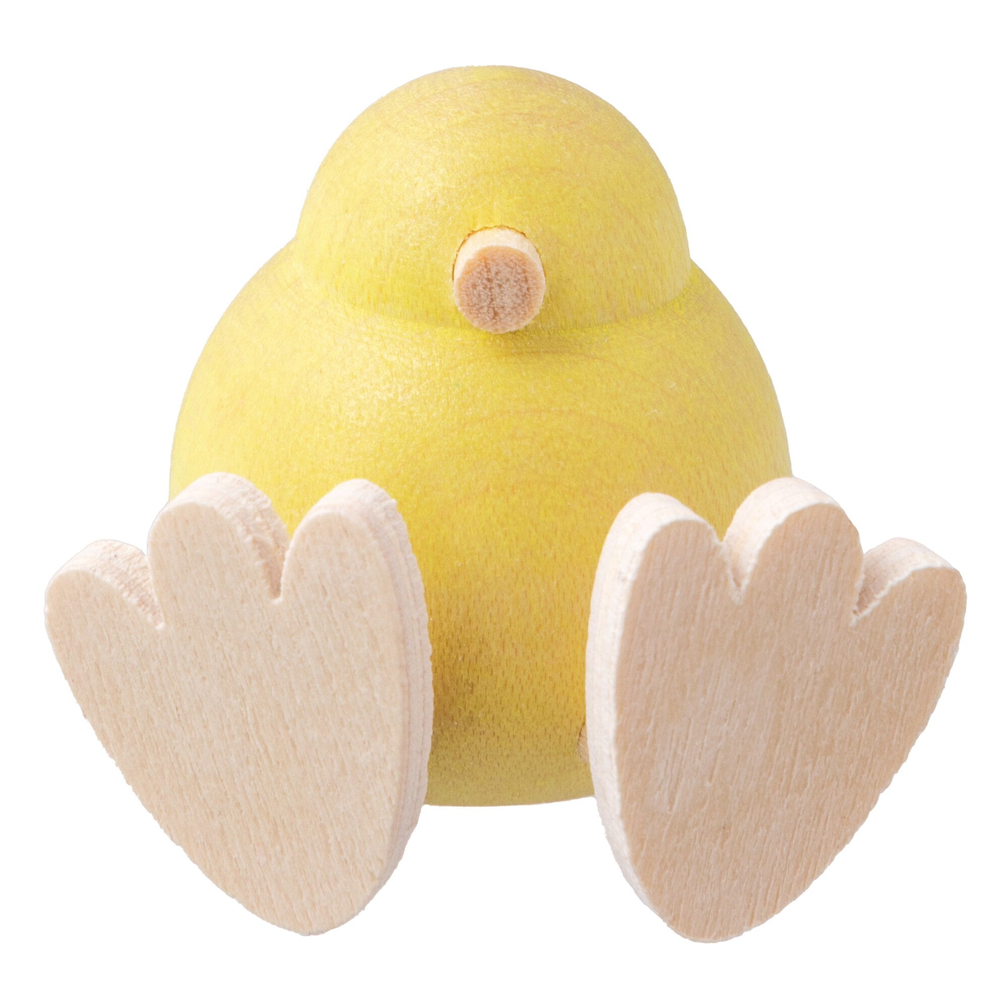Aarikka Tipi-tii sitting figurine, yellow - natural | Finnish Design Shop