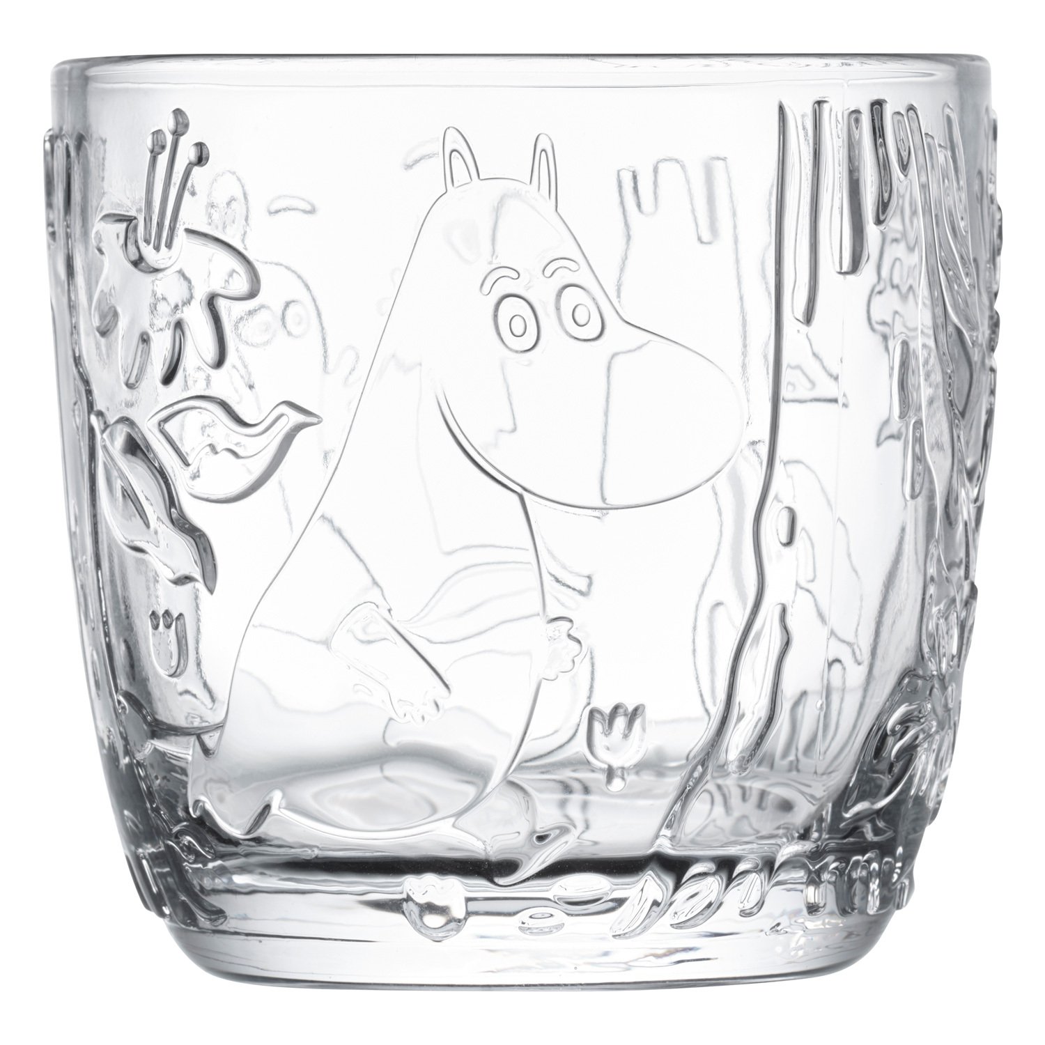 Moomin Arabia Moomin tumbler, 28 cl, clear, 2 pcs | Finnish Design Shop