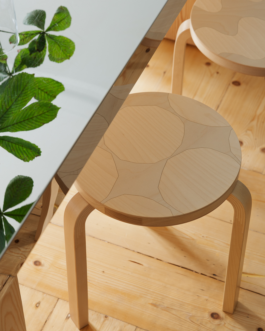 Artek Aalto jakkara 60, Artek + Marimekko, Lokki | Finnish Design Shop