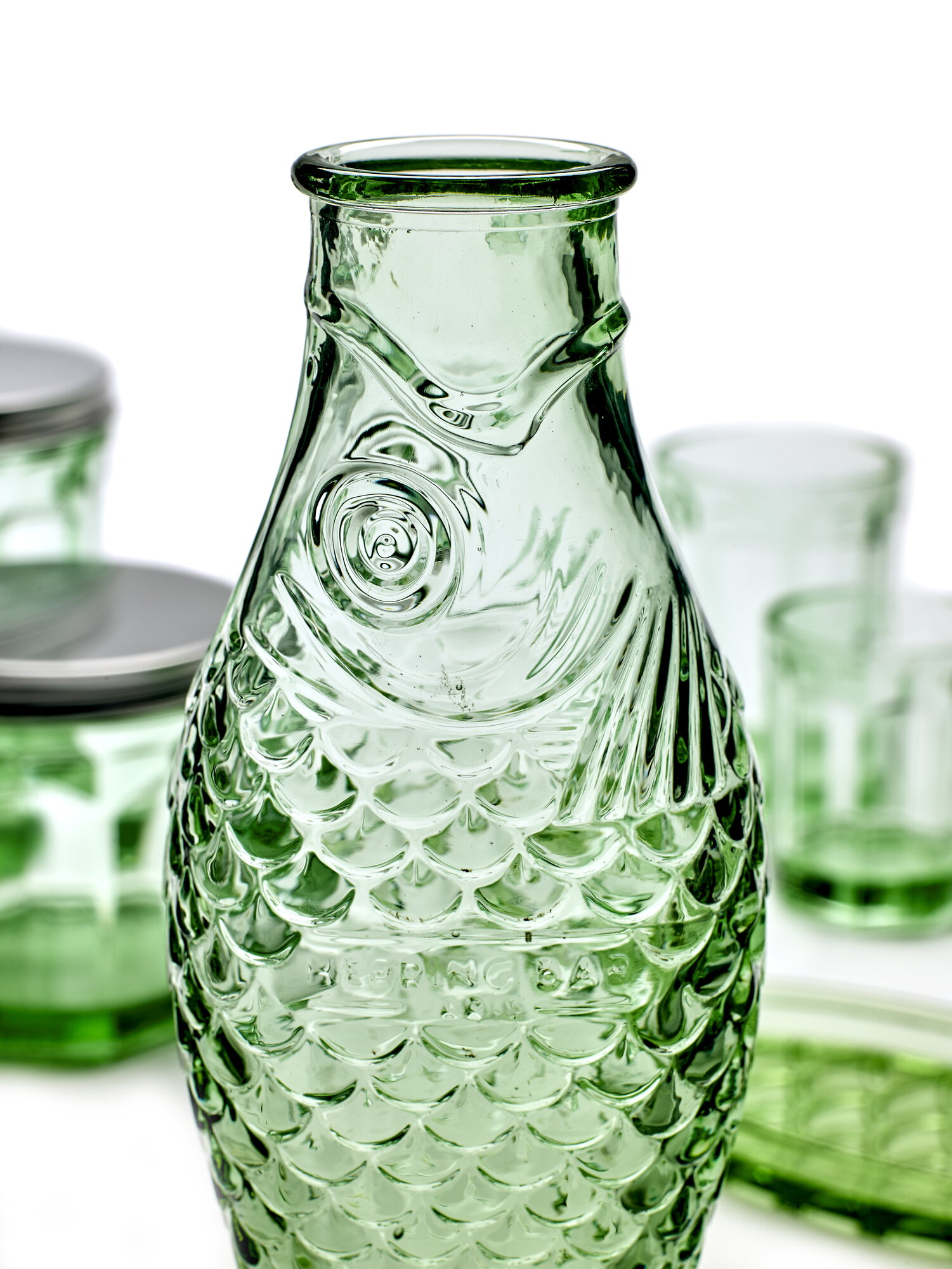 Serax Fish & Fish set, 5 pieces, green | Finnish Design Shop