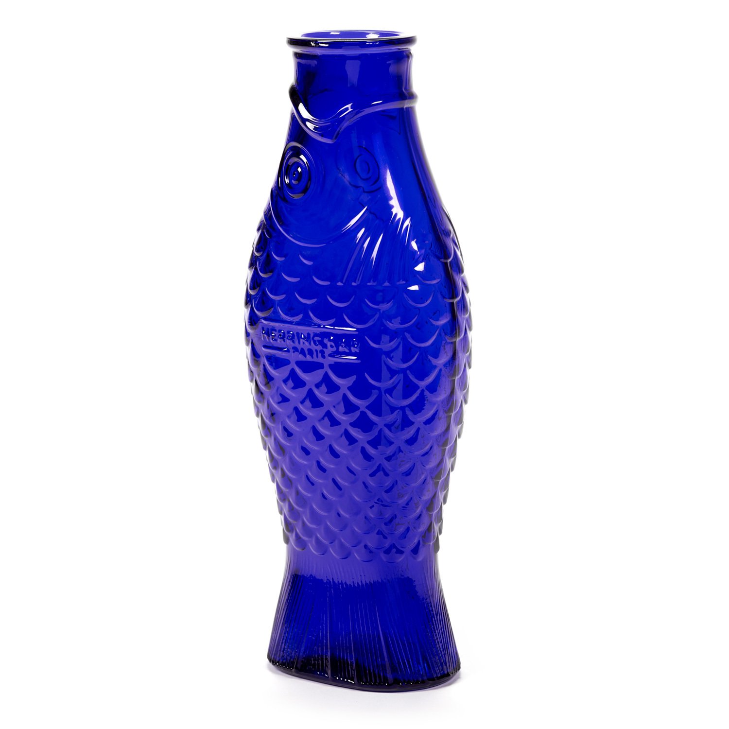 Serax Fish & Fish bottle, cobalt blue | Finnish Design Shop