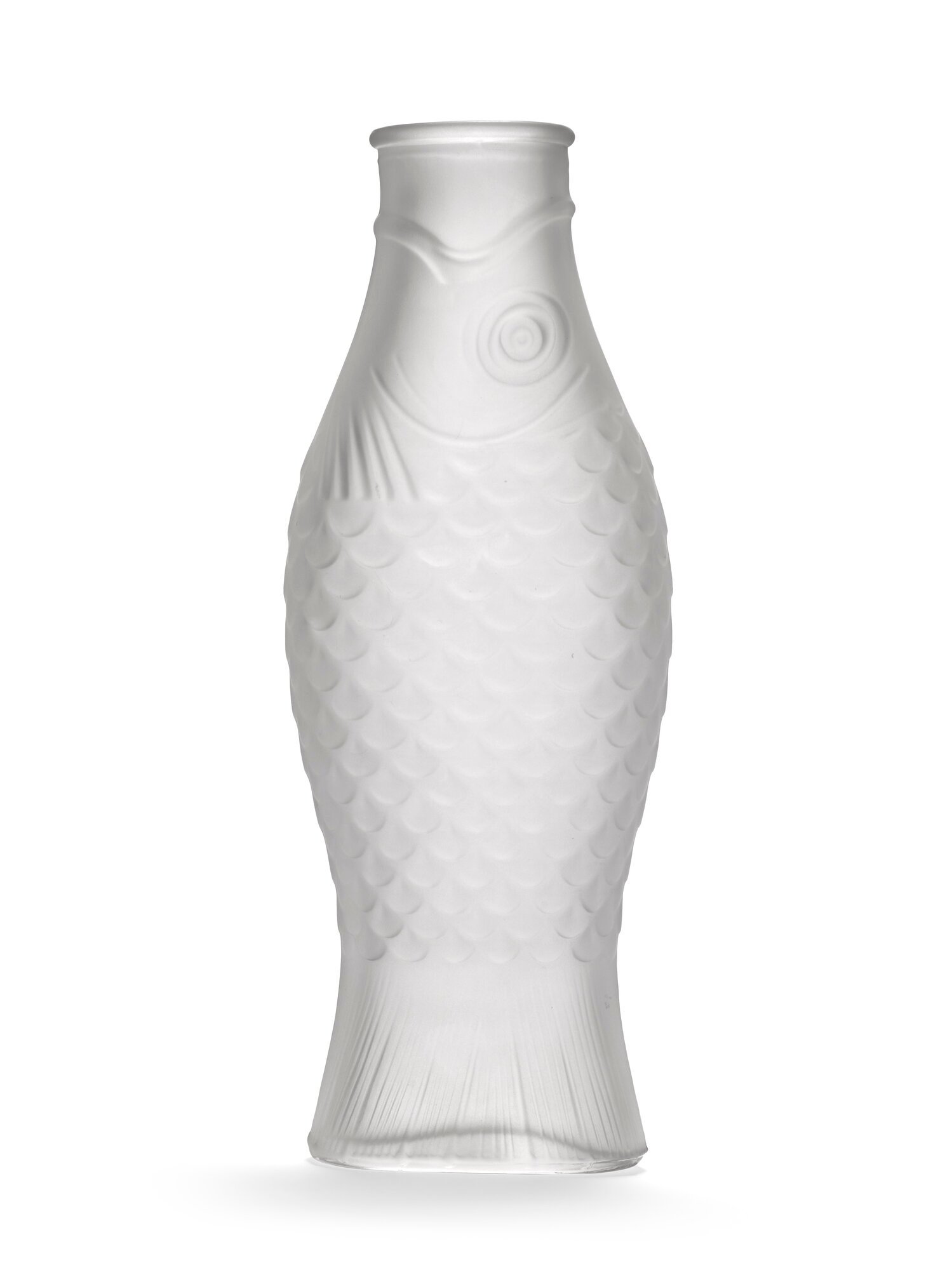 Serax Fish & Fish bottle, frosted white | Finnish Design Shop