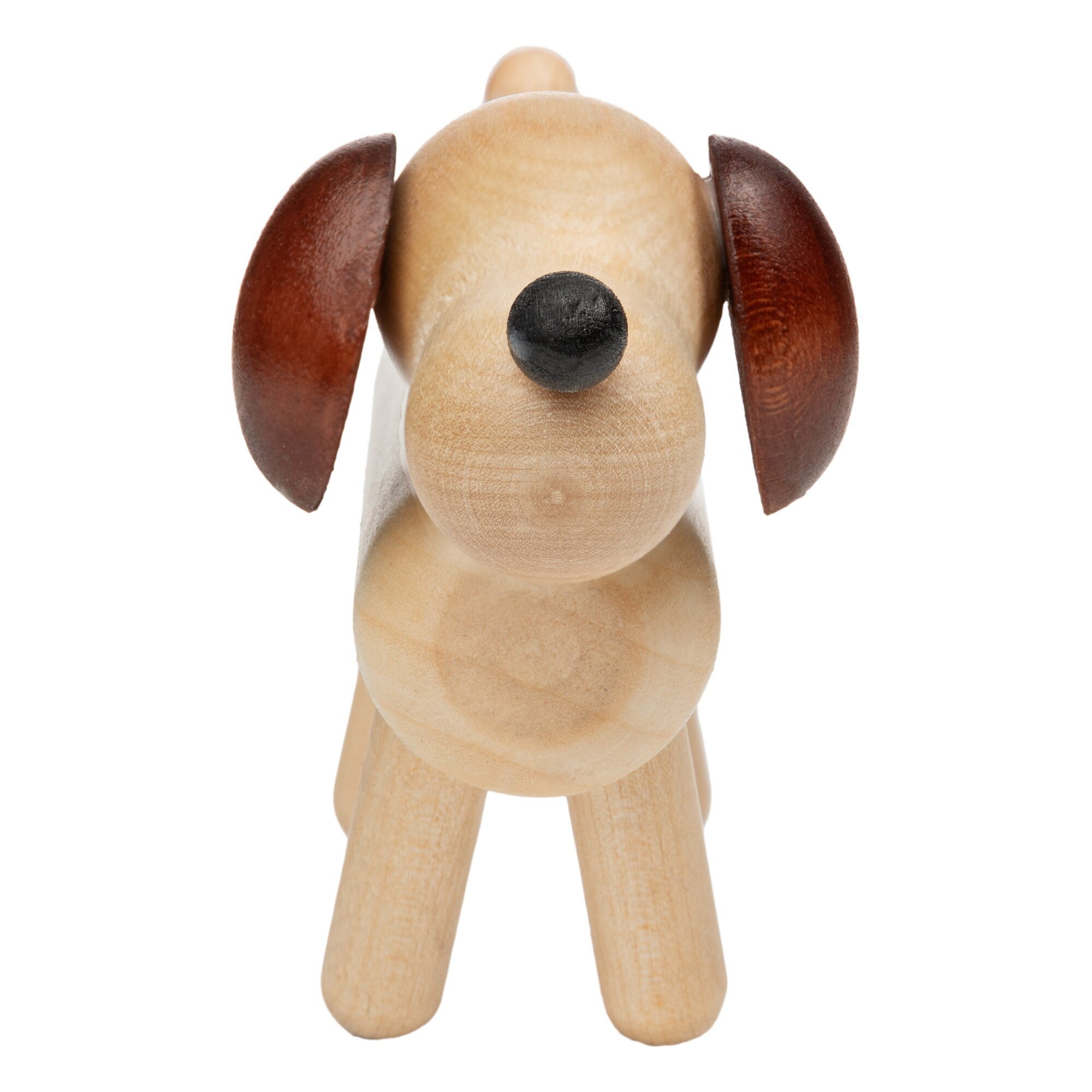 Aarikka Koira veistos, luonnonvärinen - ruskea | Finnish Design Shop