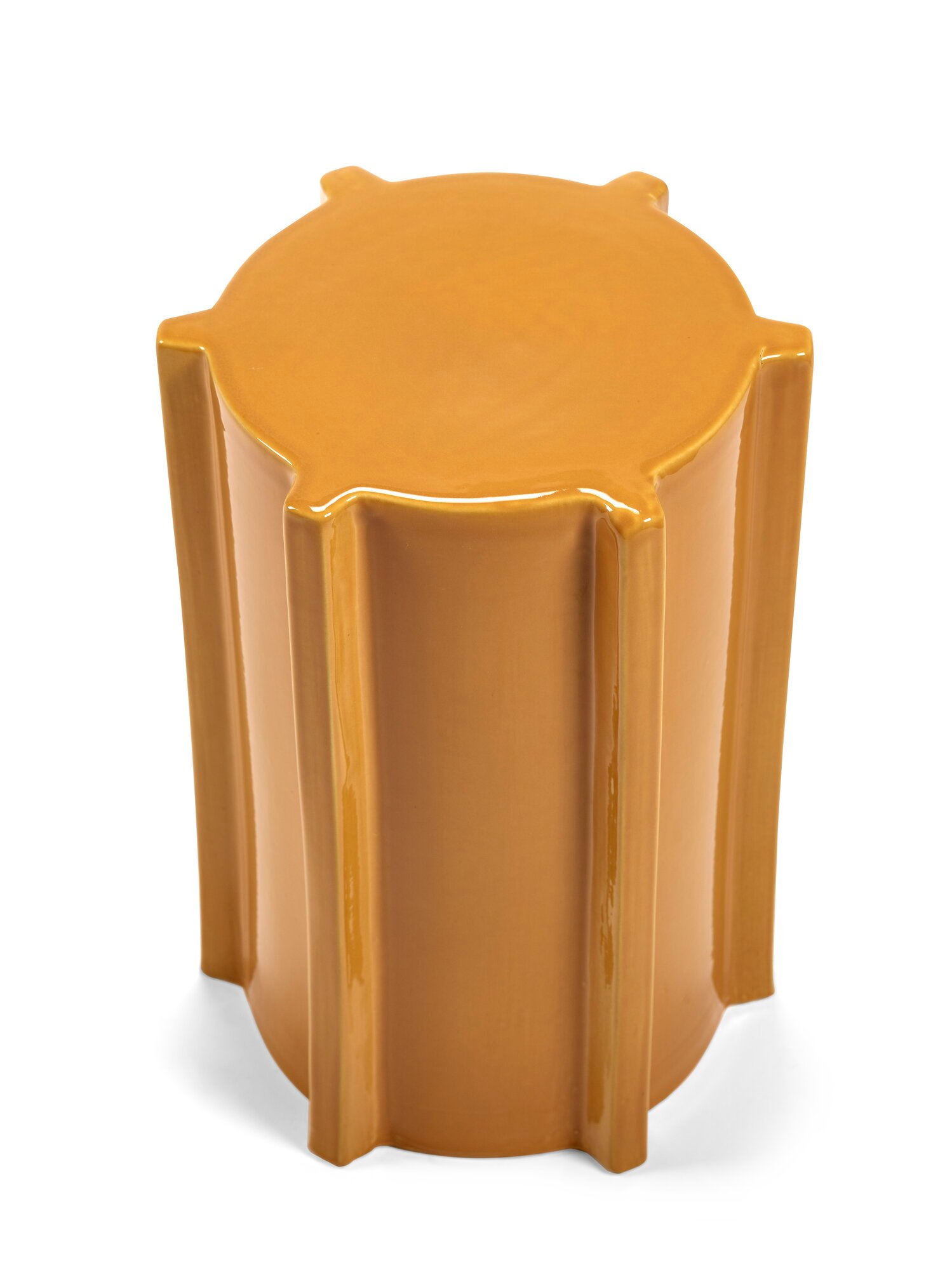 Serax Pawn Geometrical side table, 45,4 cm, ochre | Finnish Design Shop