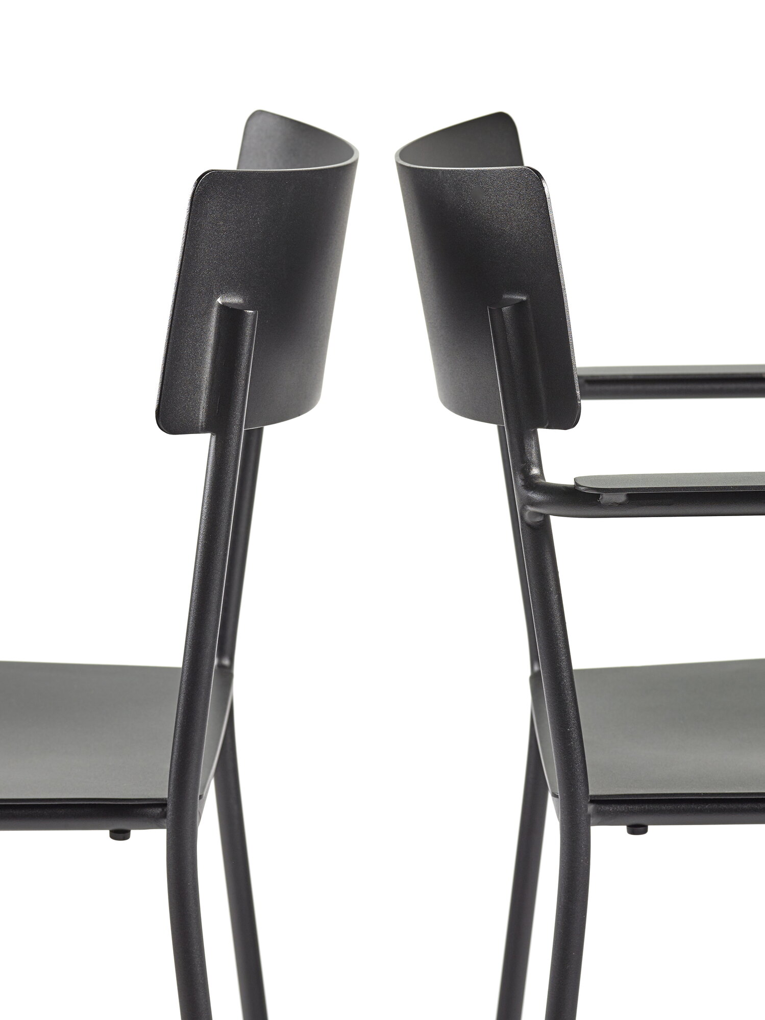 Serax August chair with armrests, narrow, black | Finnish Design Shop