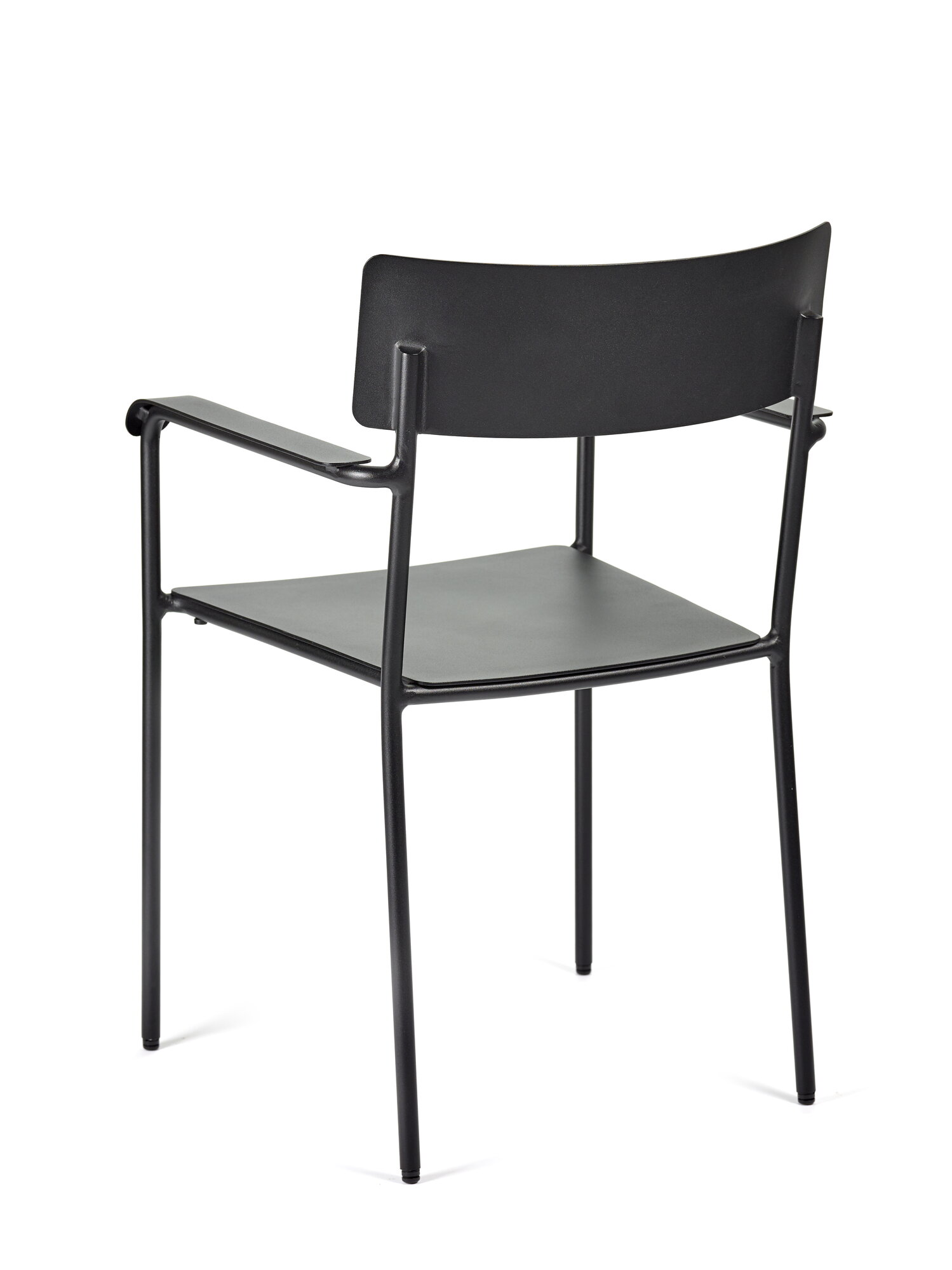 Serax August chair with armrests, narrow, black | Finnish Design Shop