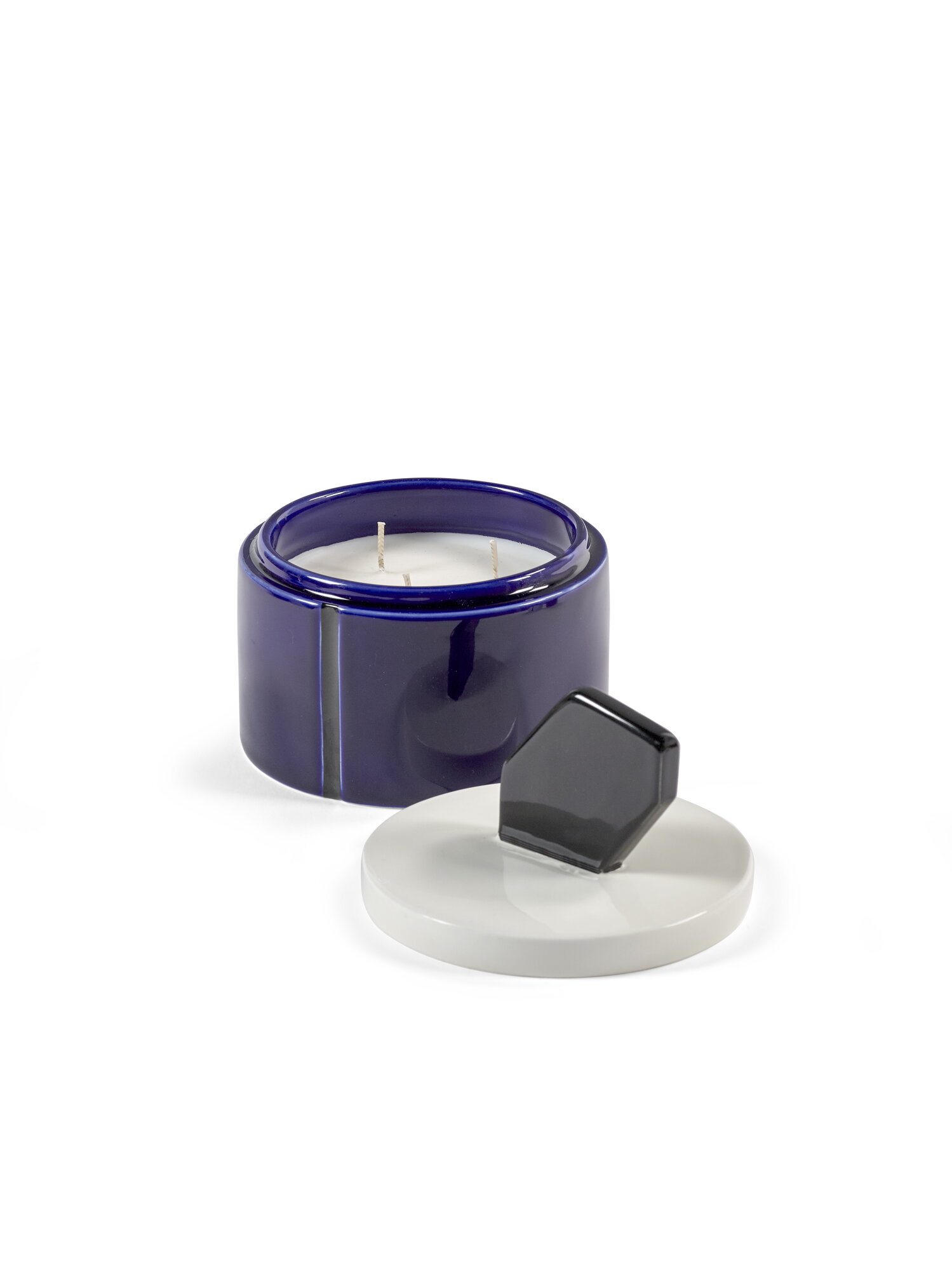 Serax Candela scented candle 01, M, blue - black | Finnish Design Shop IE