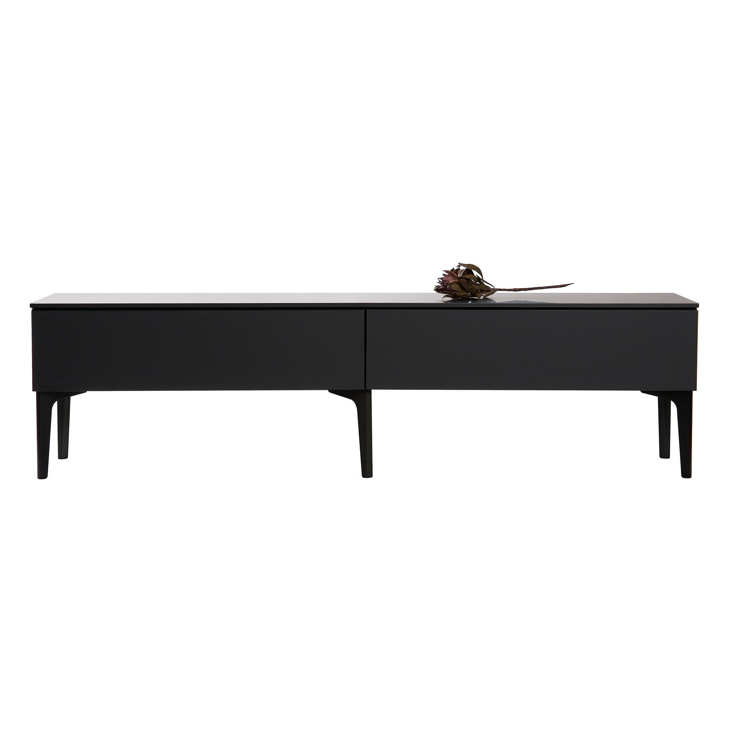 Lundia Meuble Table TV Fuuga avec tiroirs, noir | Finnish Design Shop