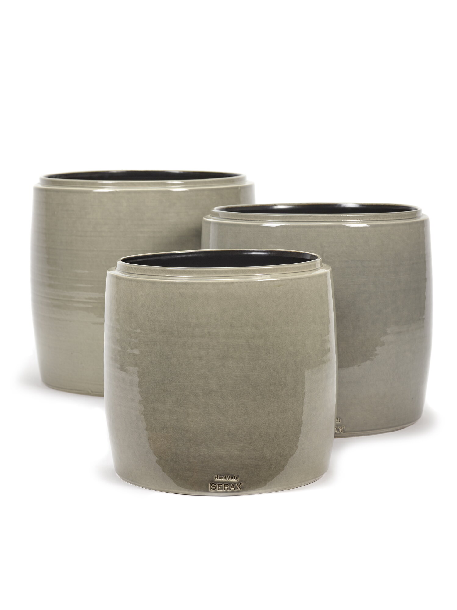 Serax Glazed Shades pot, grey | Finnish Design Shop UK