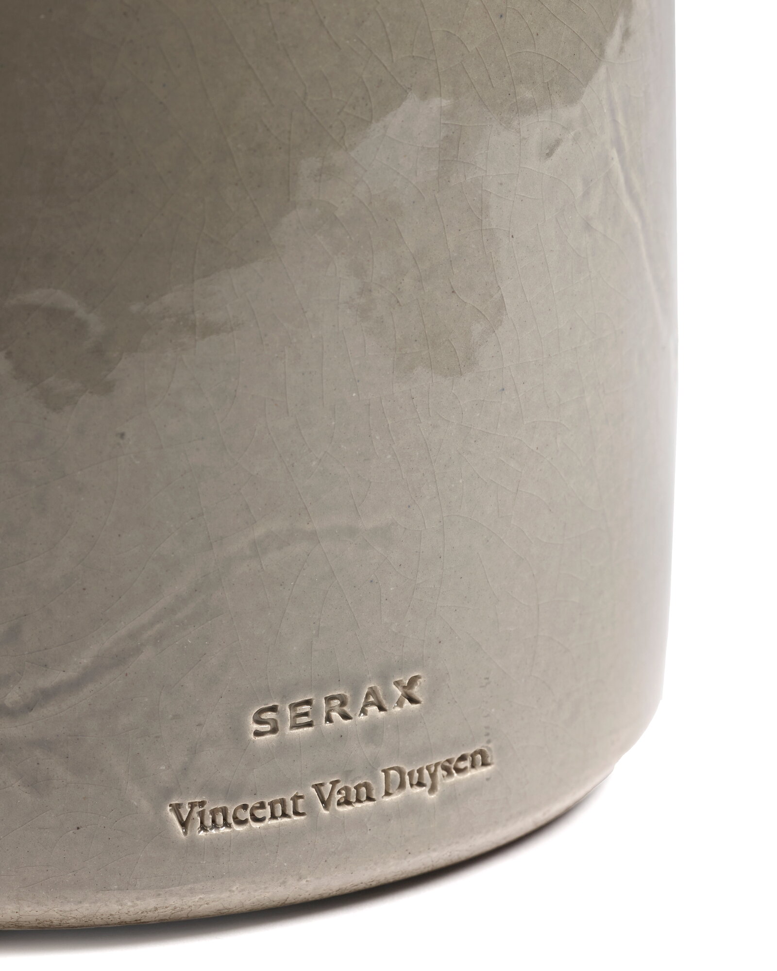 Serax Vaso 02 flower pot, grey | Finnish Design Shop UK