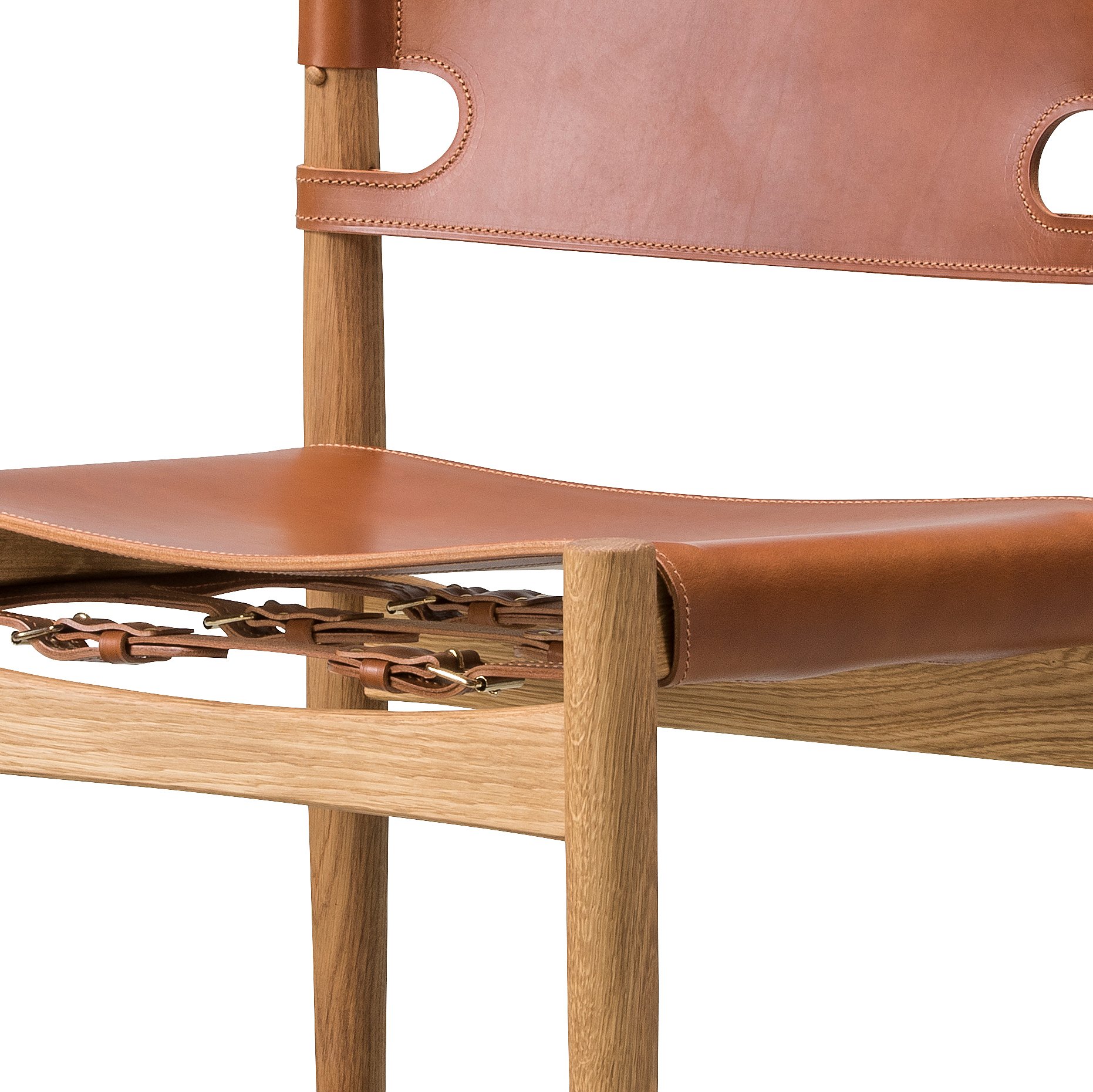 Fredericia The Spanish Dining Chair, cognac leather - oiled oak ...