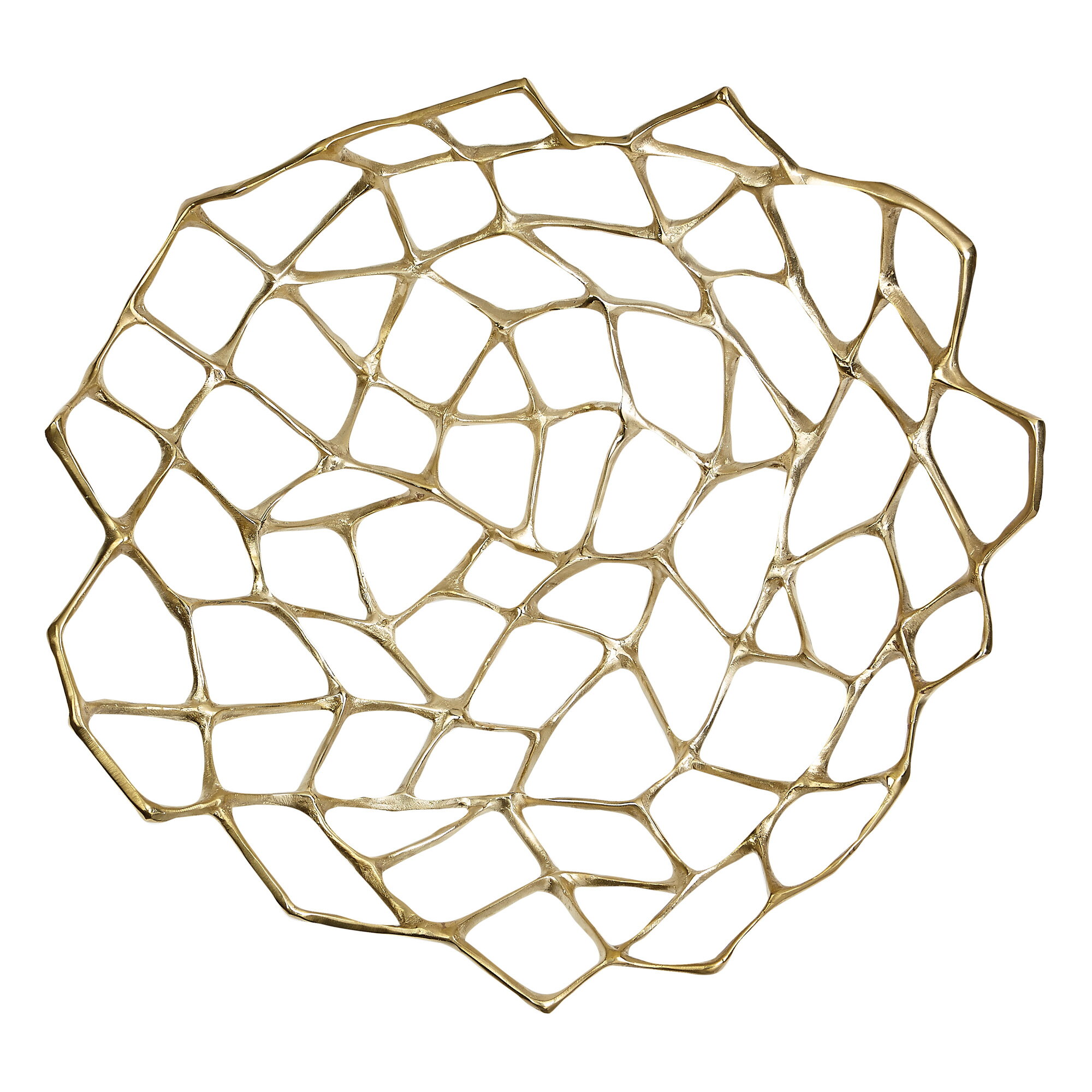 Tom Dixon Bone bowl, large, brass | Finnish Design Shop