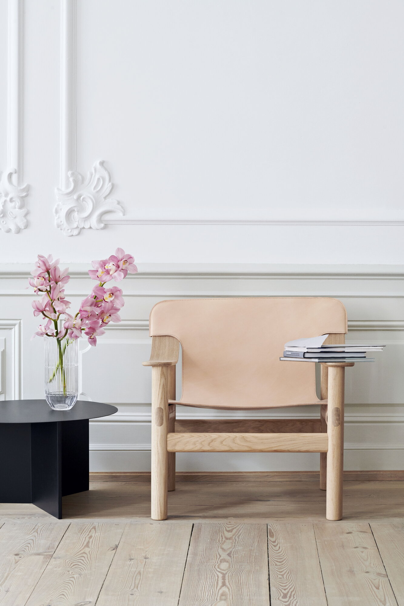 HAY Bernard lounge chair, oak - natural leather | Finnish Design Shop UK