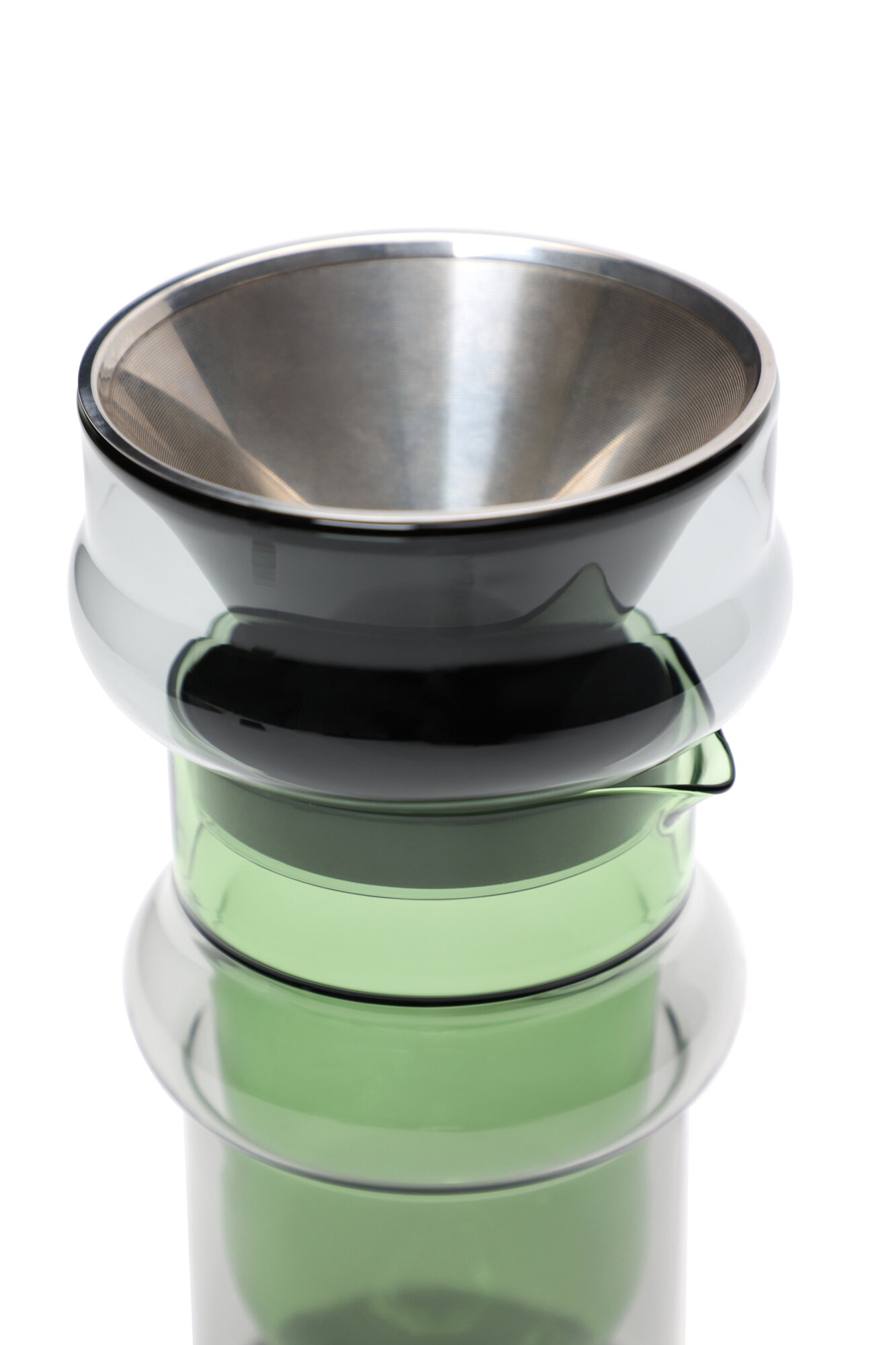 Tom Dixon Bump coffee carafe and filter set, green | Finnish Design Shop UK