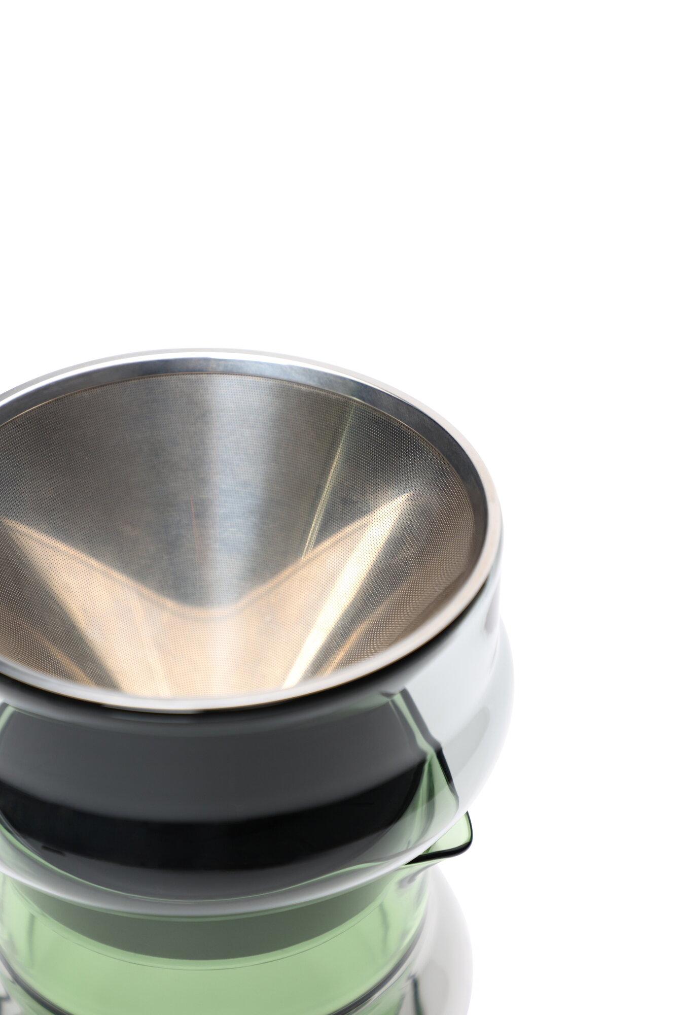 Tom Dixon Bump coffee carafe and filter set, green | Finnish Design Shop
